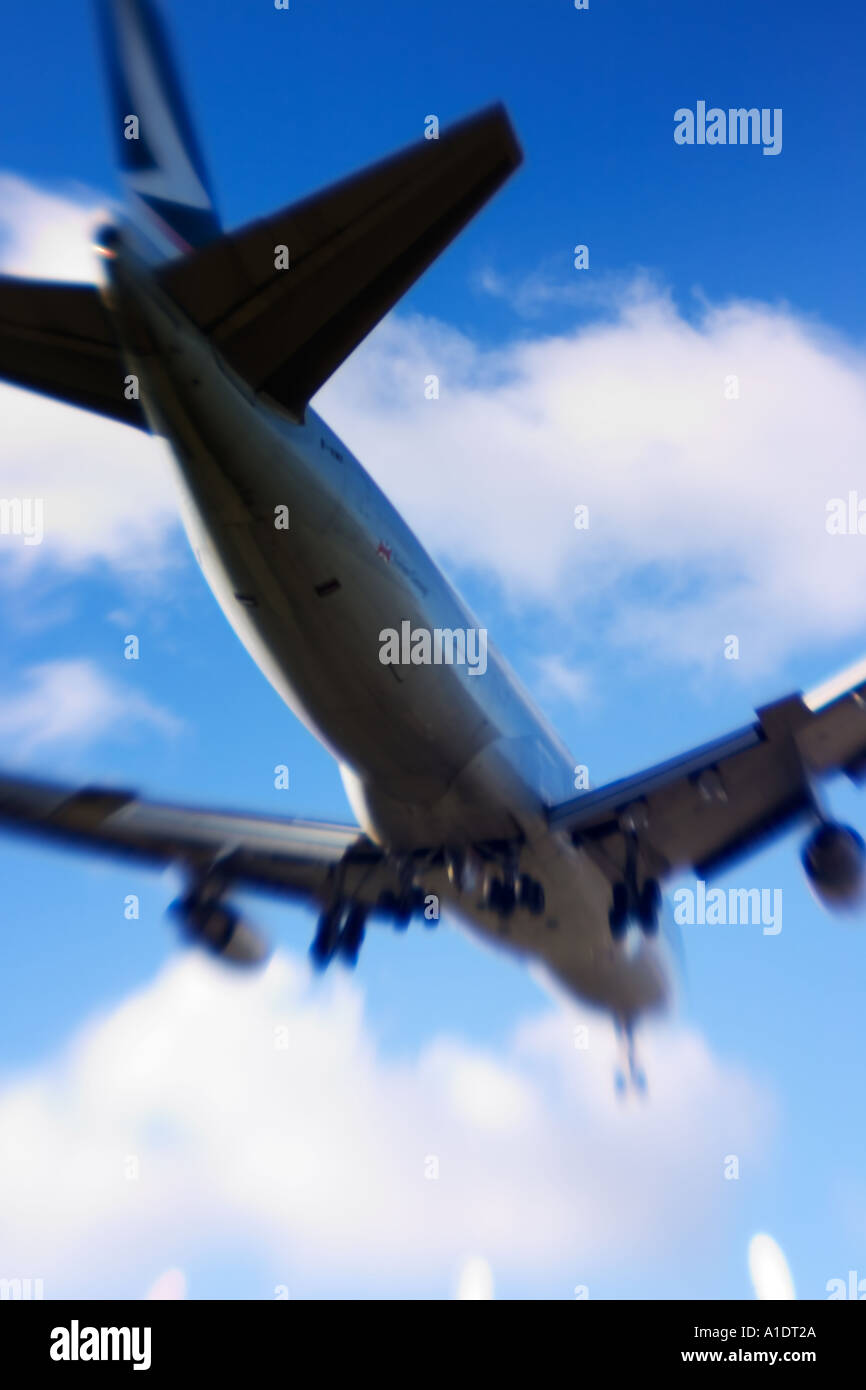 aircraft about to land Stock Photo - Alamy