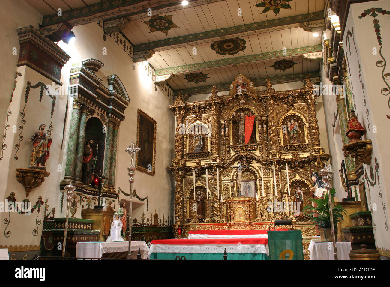 California Mission San Juan Capistrano,Serra Chapel,altar,CA050122027 ...