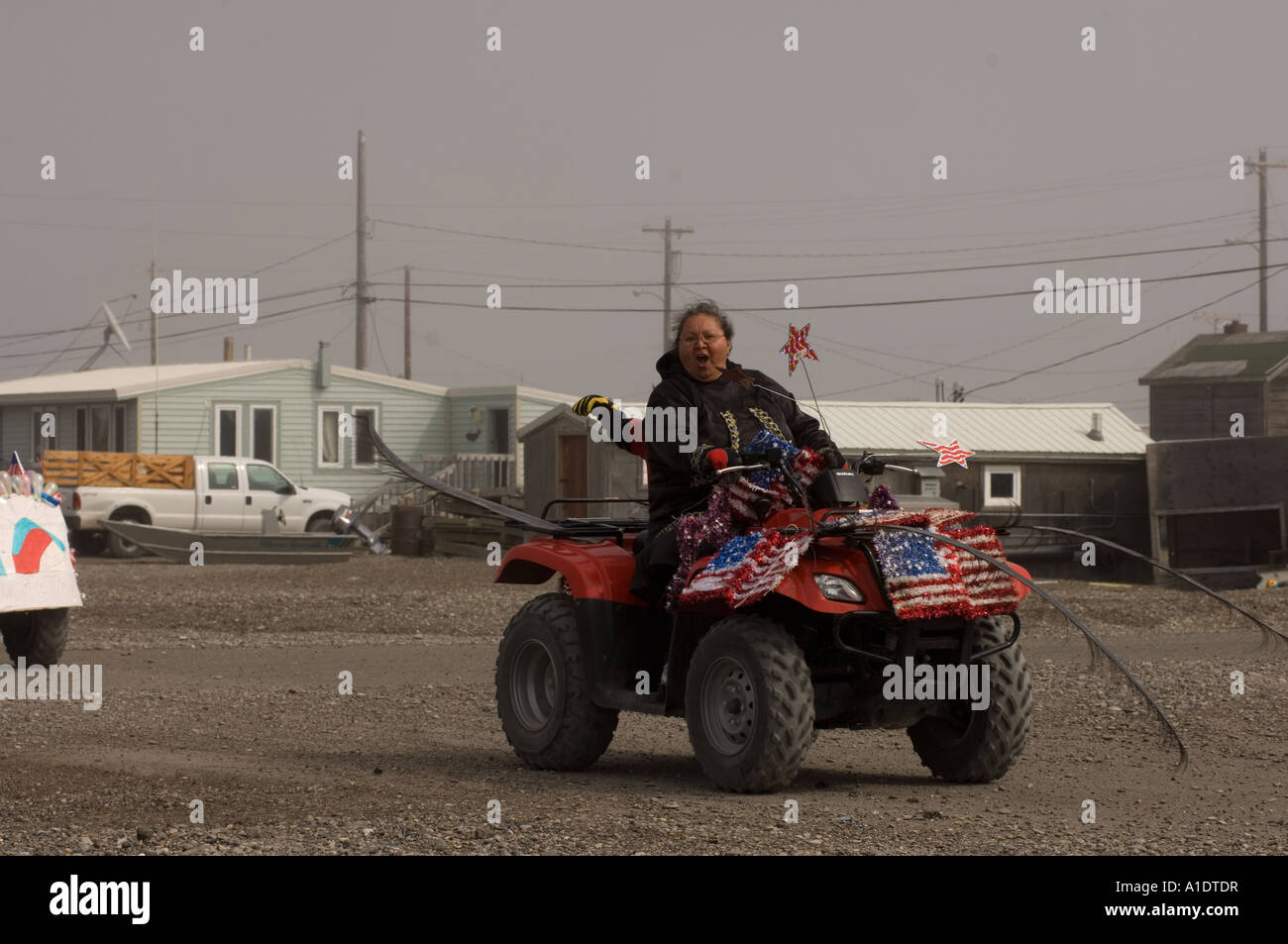 Fourth of July parade in Point Hope the oldest Eskimo village along the ...