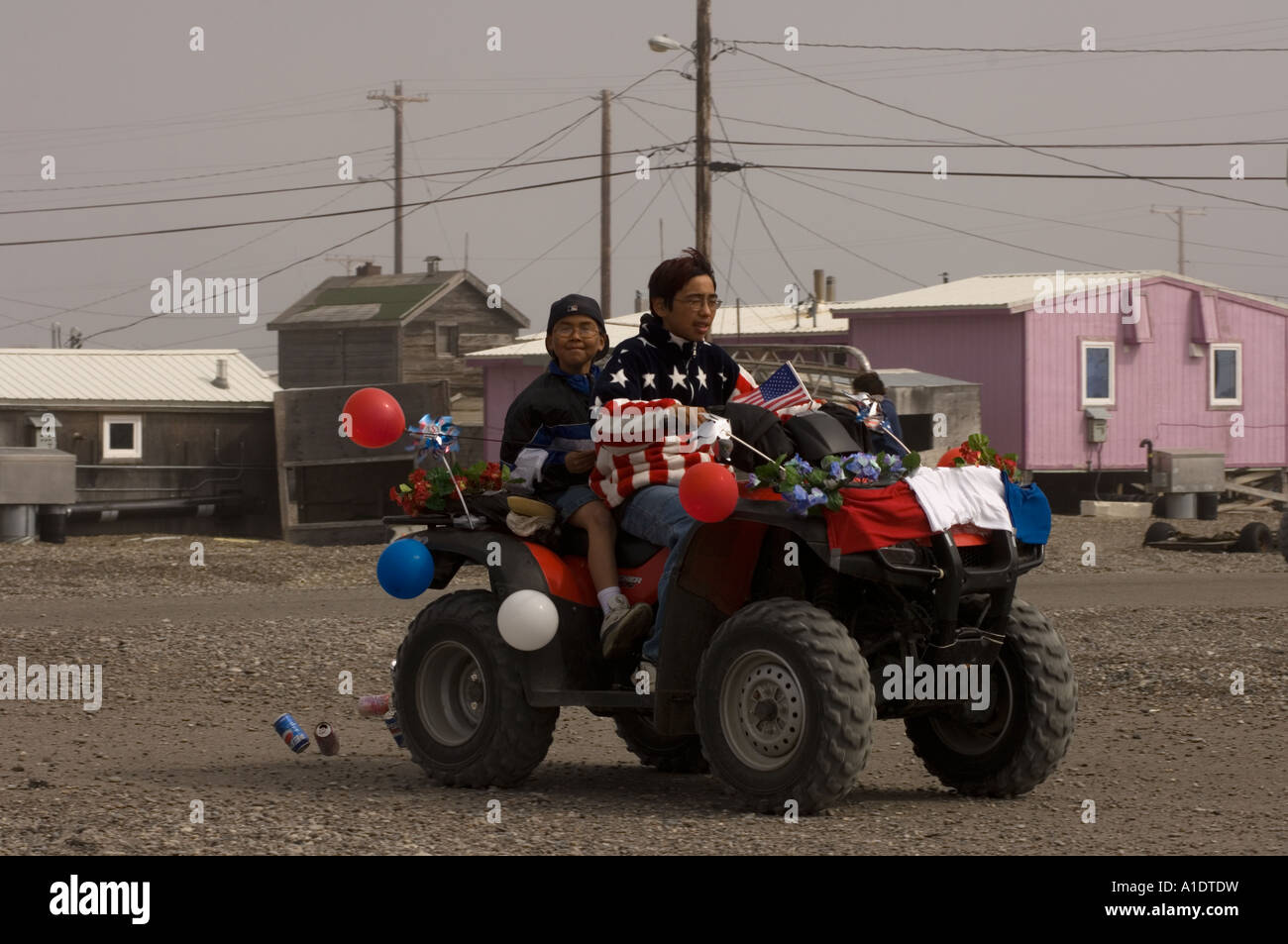 Fourth of July parade in Point Hope the oldest Eskimo village along the ...