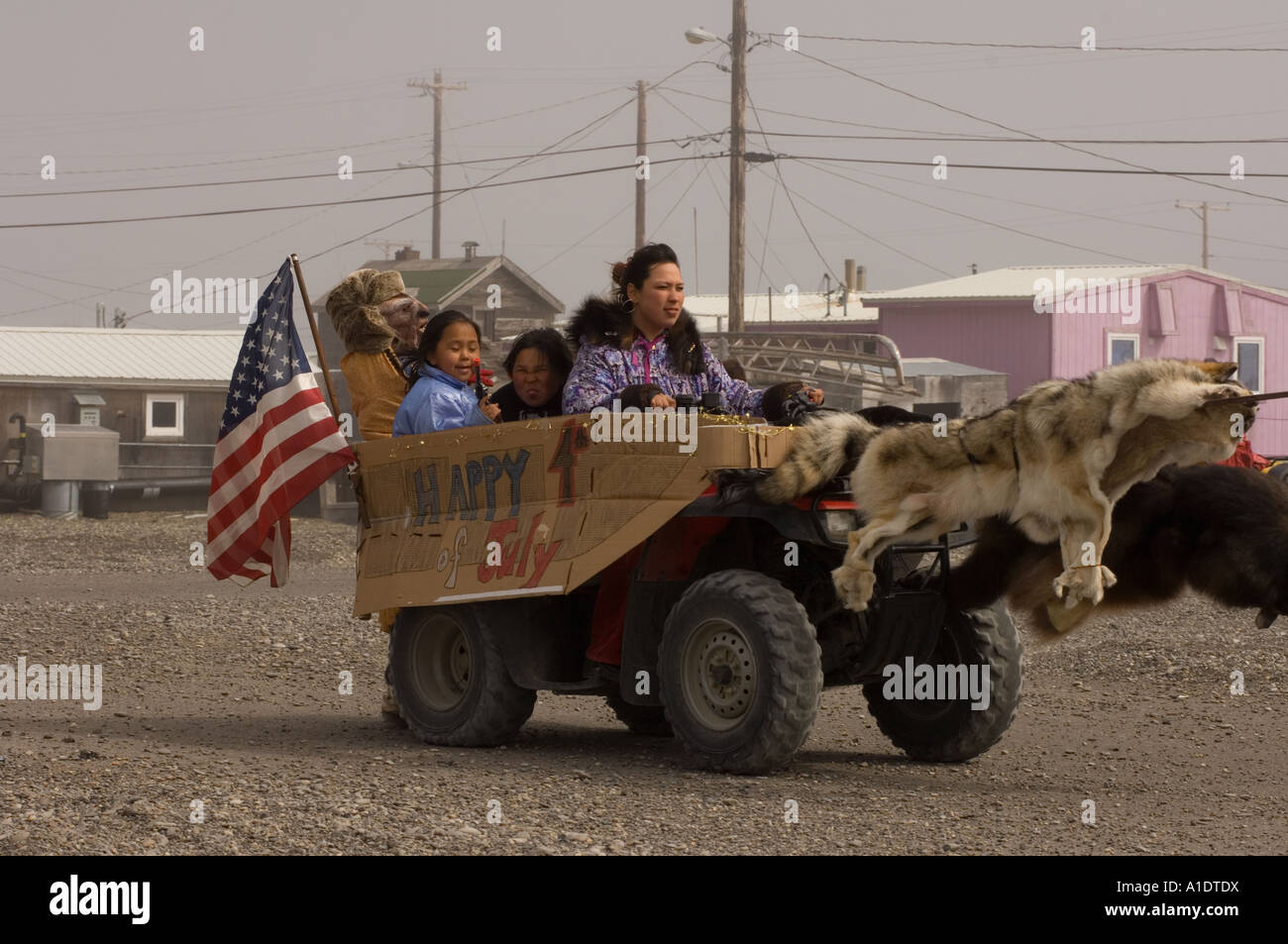 Fourth of July parade in Point Hope the oldest Eskimo village along the ...