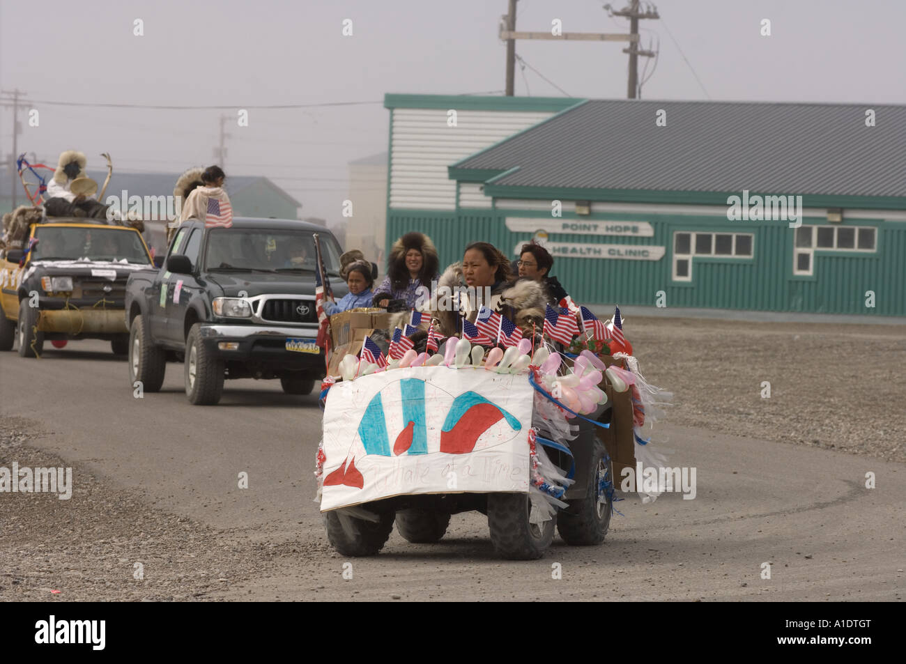 Fourth of July parade in Point Hope the oldest Eskimo village along the ...