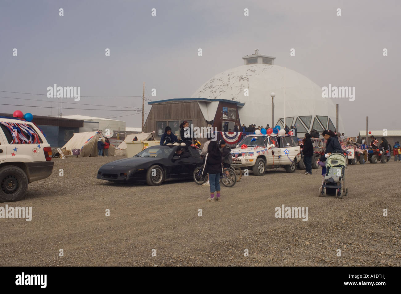 Fourth of July parade in Point Hope the oldest Eskimo village along the ...