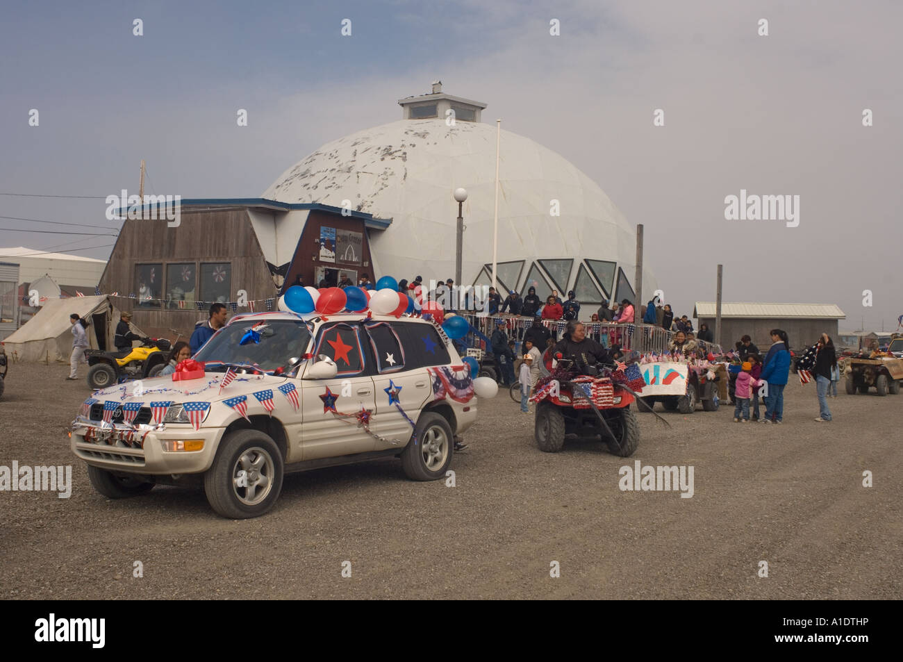 Fourth of July parade in Point Hope the oldest Eskimo village along the ...