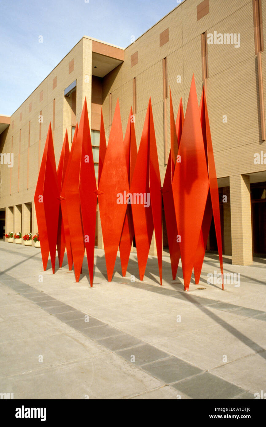 Alaska Anchorage Sculpture at Museum of History and Art Stock Photo - Alamy