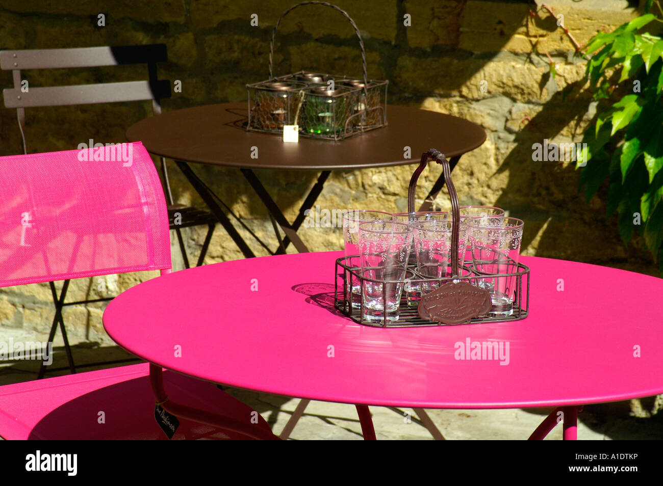 Purple Circular Desk