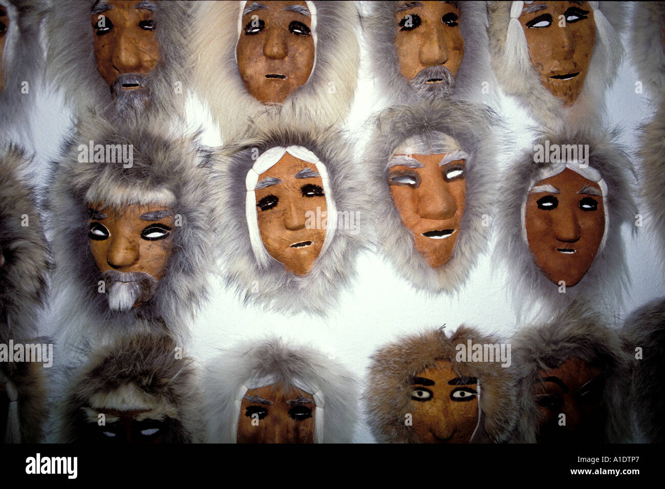 Alaska Fairbanks Caribou masks from Anaktuvuk Pass Stock Photo - Alamy