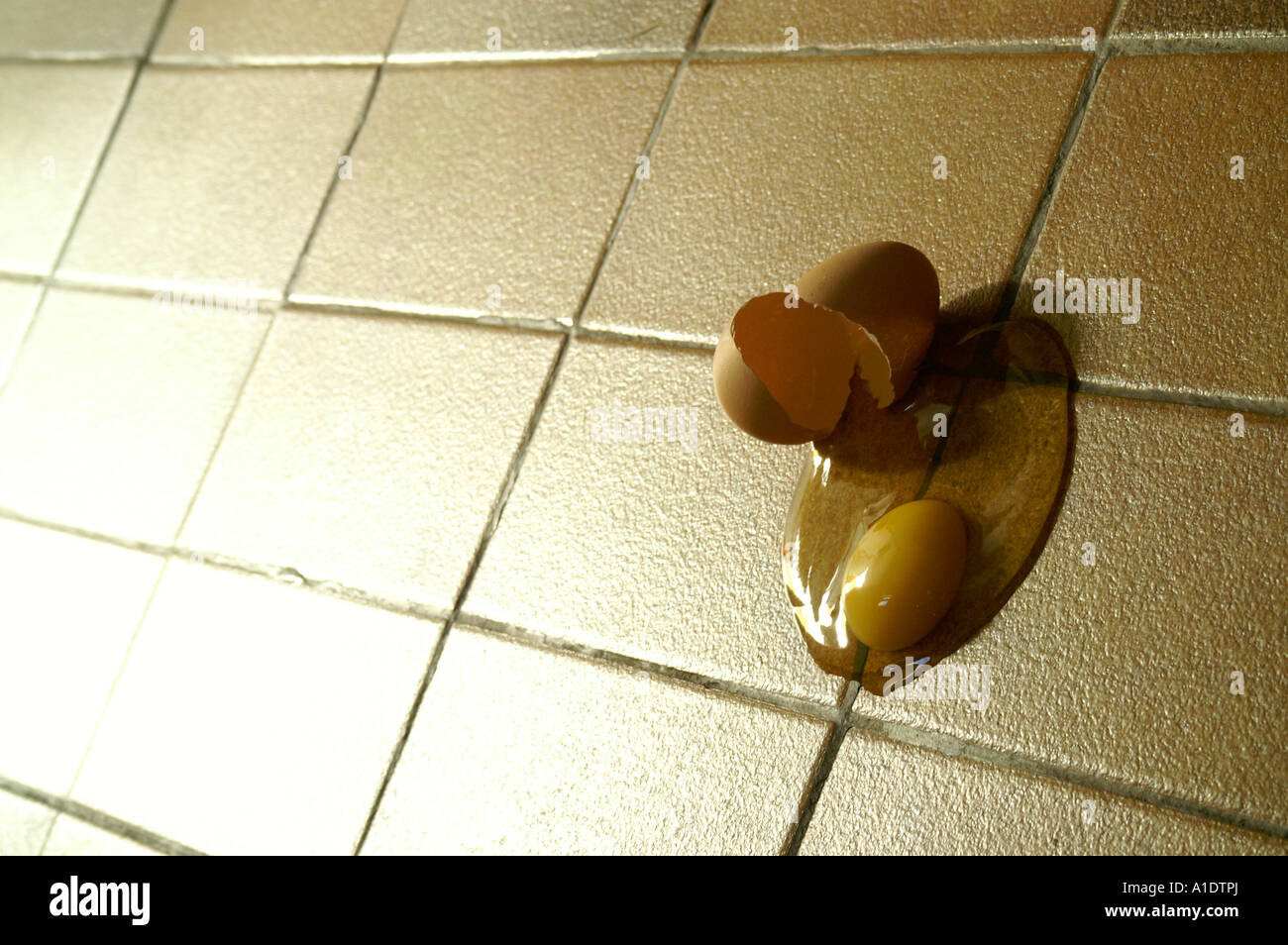 Broken egg ceramic tile floor shell hi-res stock photography and images ...