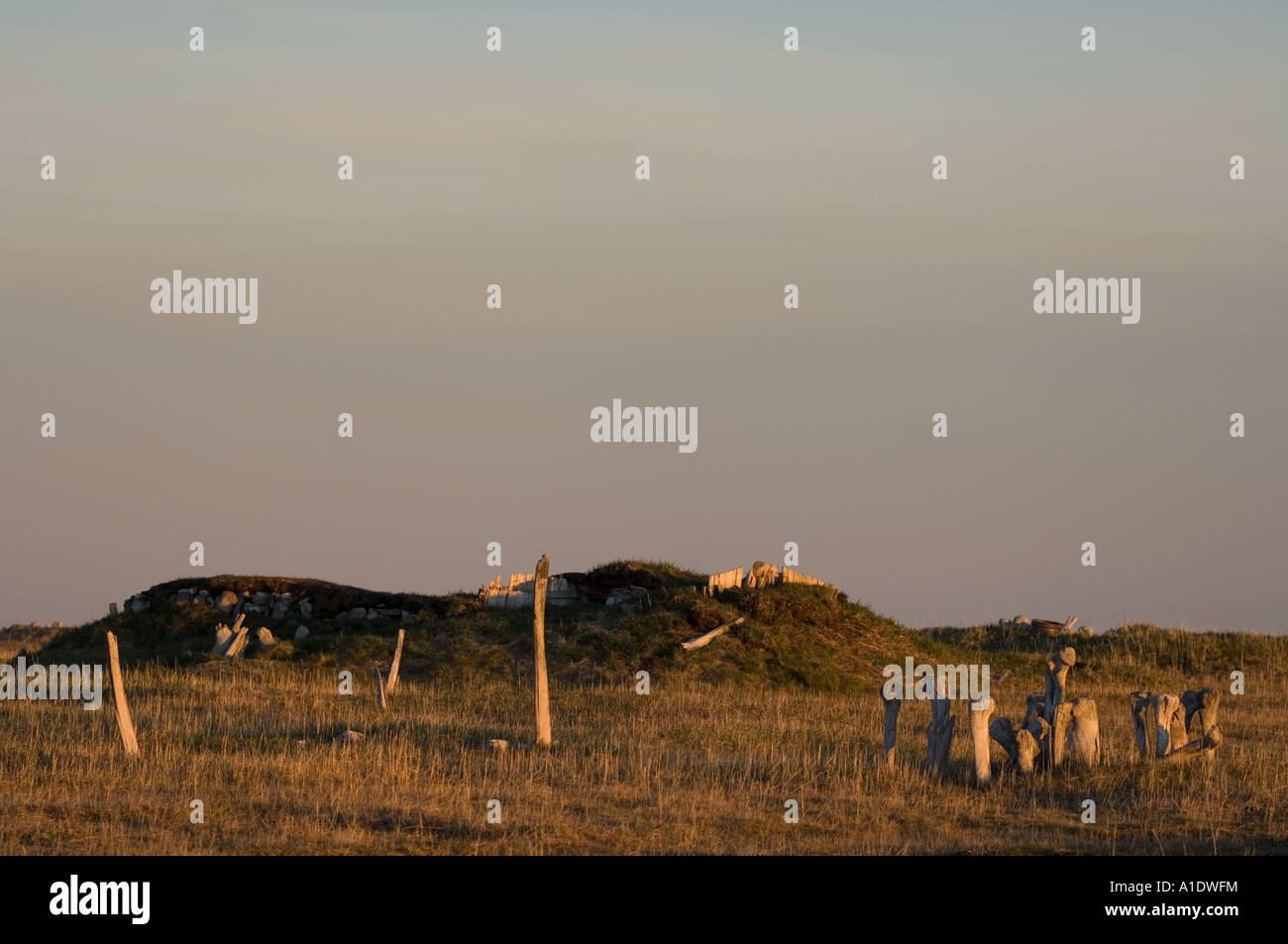 remnants of sod houses framed out of whale bones in the oldest Inupiat ...