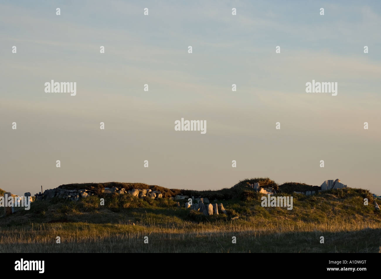 remnants of sod houses framed out of whale bones in the oldest Inupiat ...