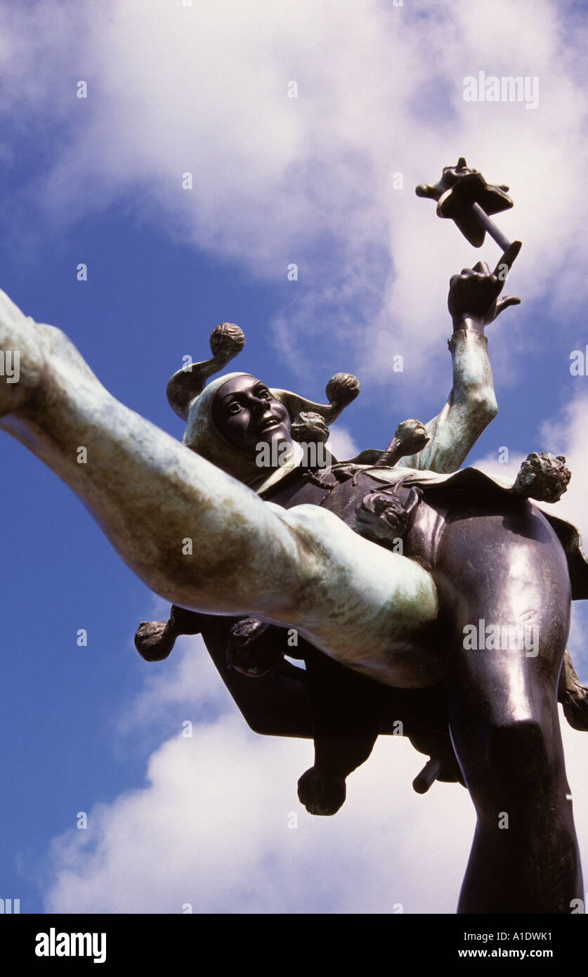 Statue of Puck in the town centre Stratford upon Avon Warwickshire ...