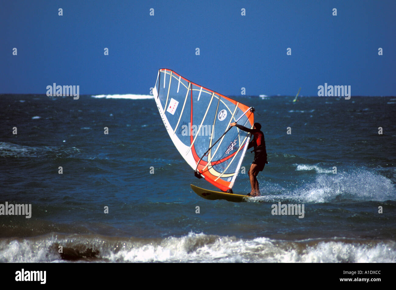 Dominican Republic Cabarete on the North Coast windsurfing Stock Photo ...