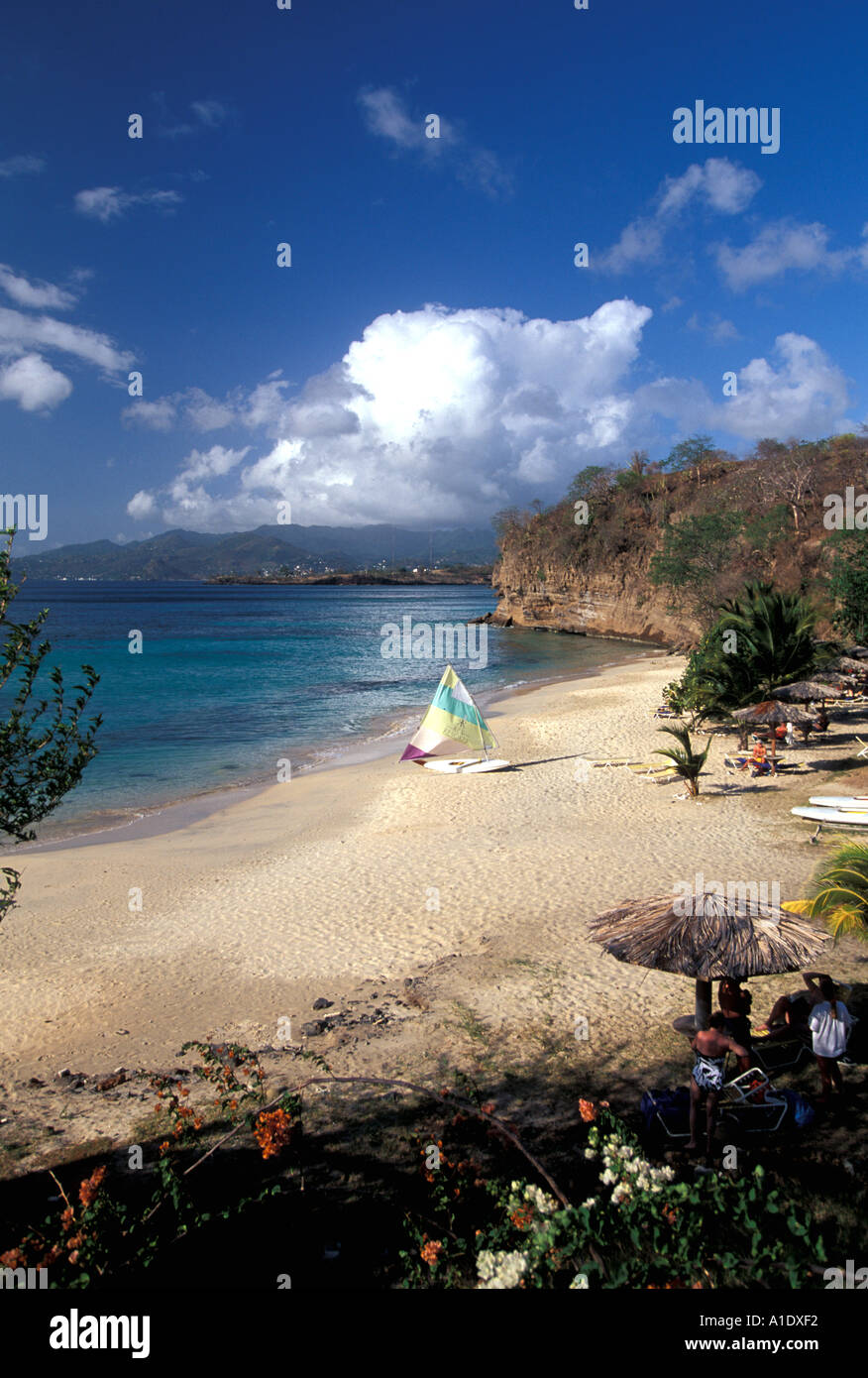 Grenada Sailboat deserted beach near St Georges southern caribbean ...
