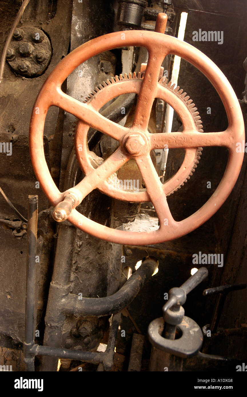 Interior of steam locomotive Stock Photo - Alamy