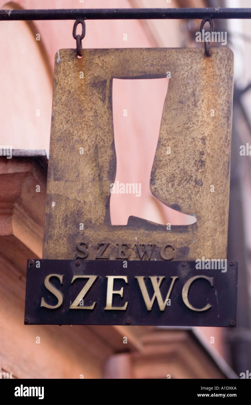 Polish shoemaker sign in old hi-res stock photography and images - Alamy