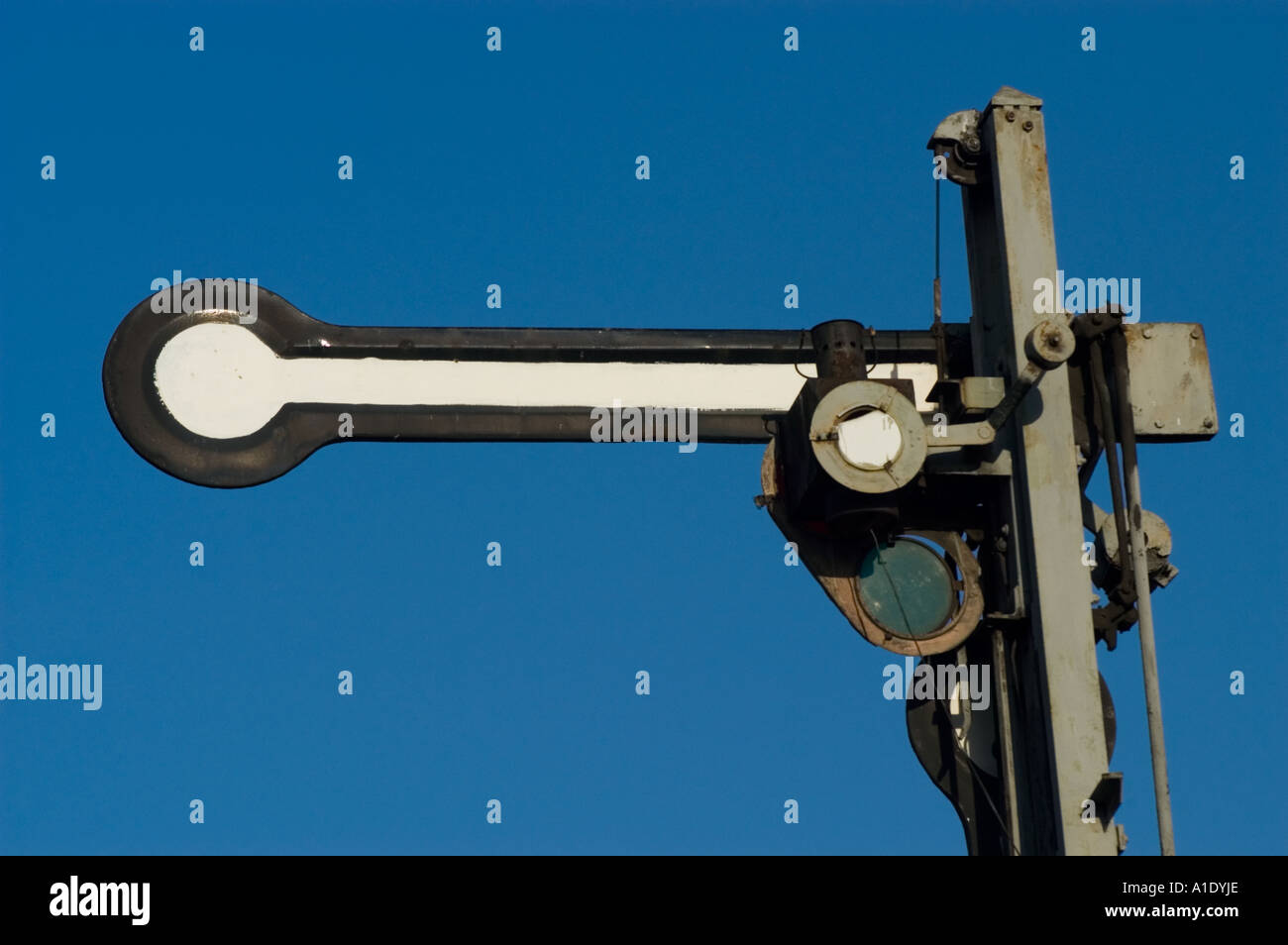 Polish Railways semaphore Stock Photo - Alamy