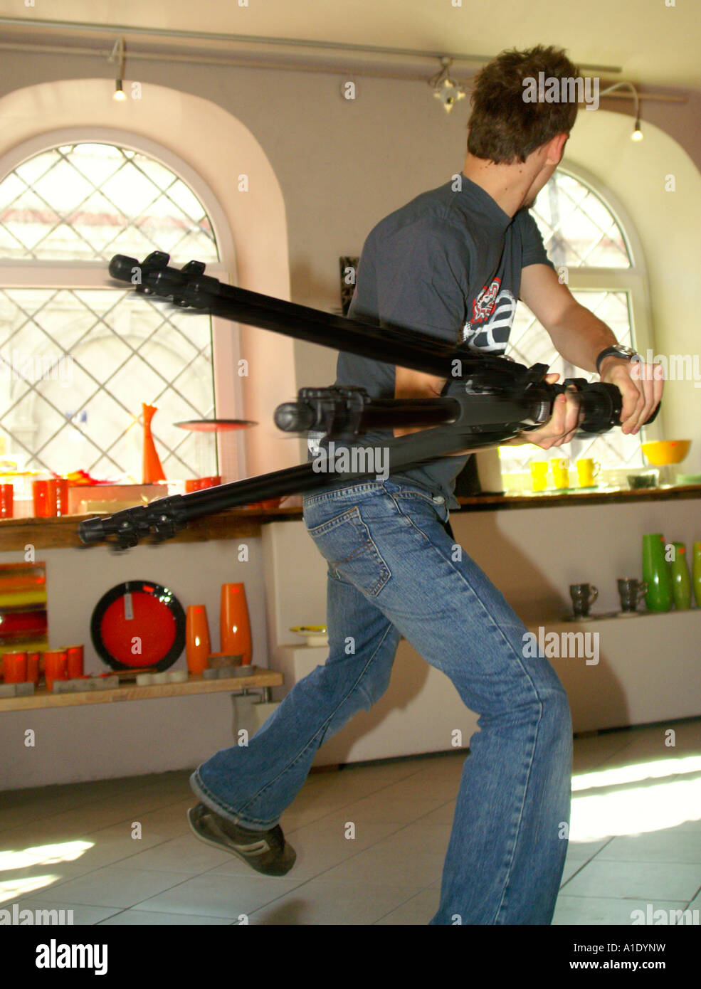 Desperate man in outbreak of vandalism destroying art pottery display ...