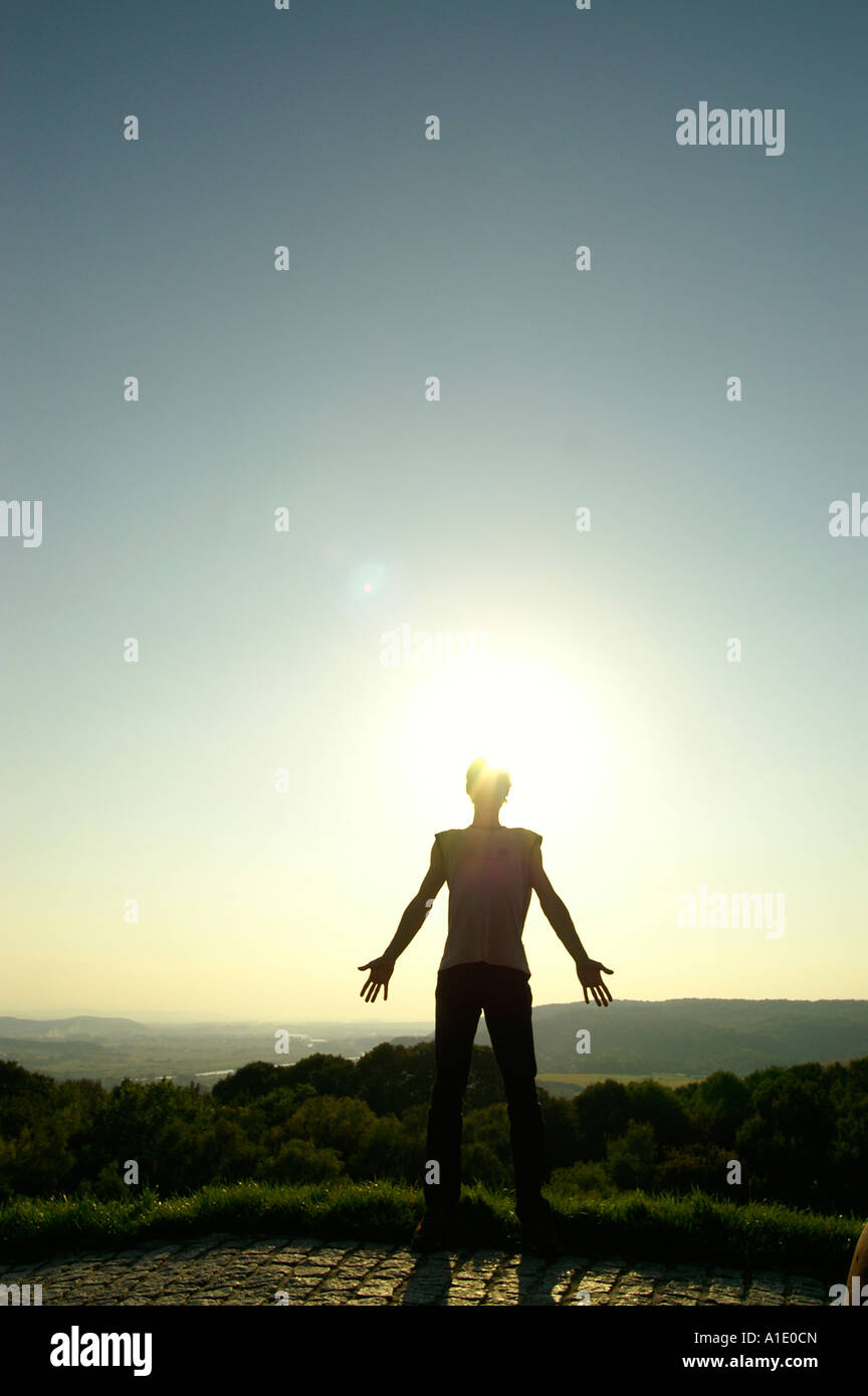 Greeting to sun surya namaskar hi-res stock photography and images - Alamy