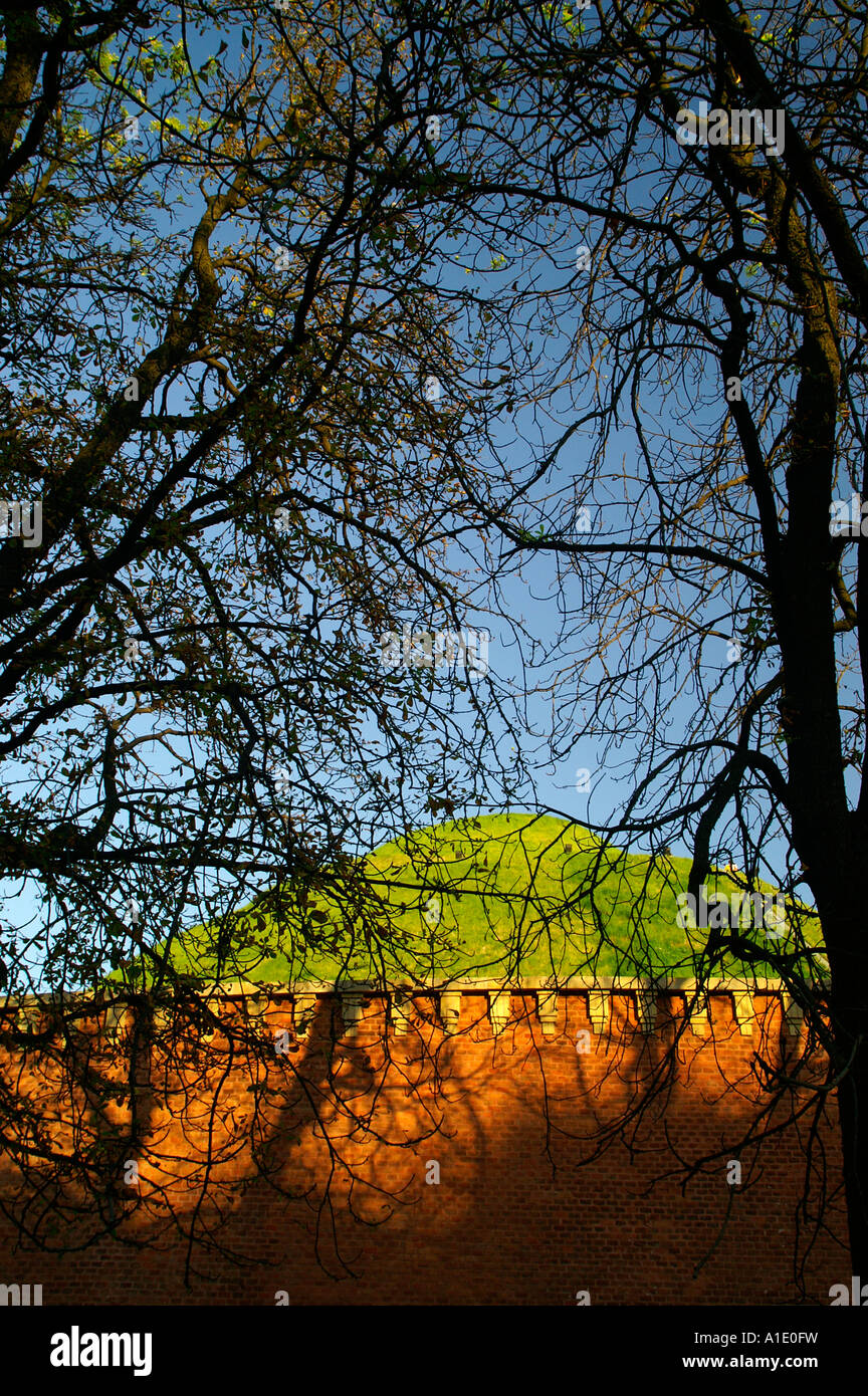 Kopiec Kosciuszka - Kosciuszko Mound Hill, green grass lawn hummock ...