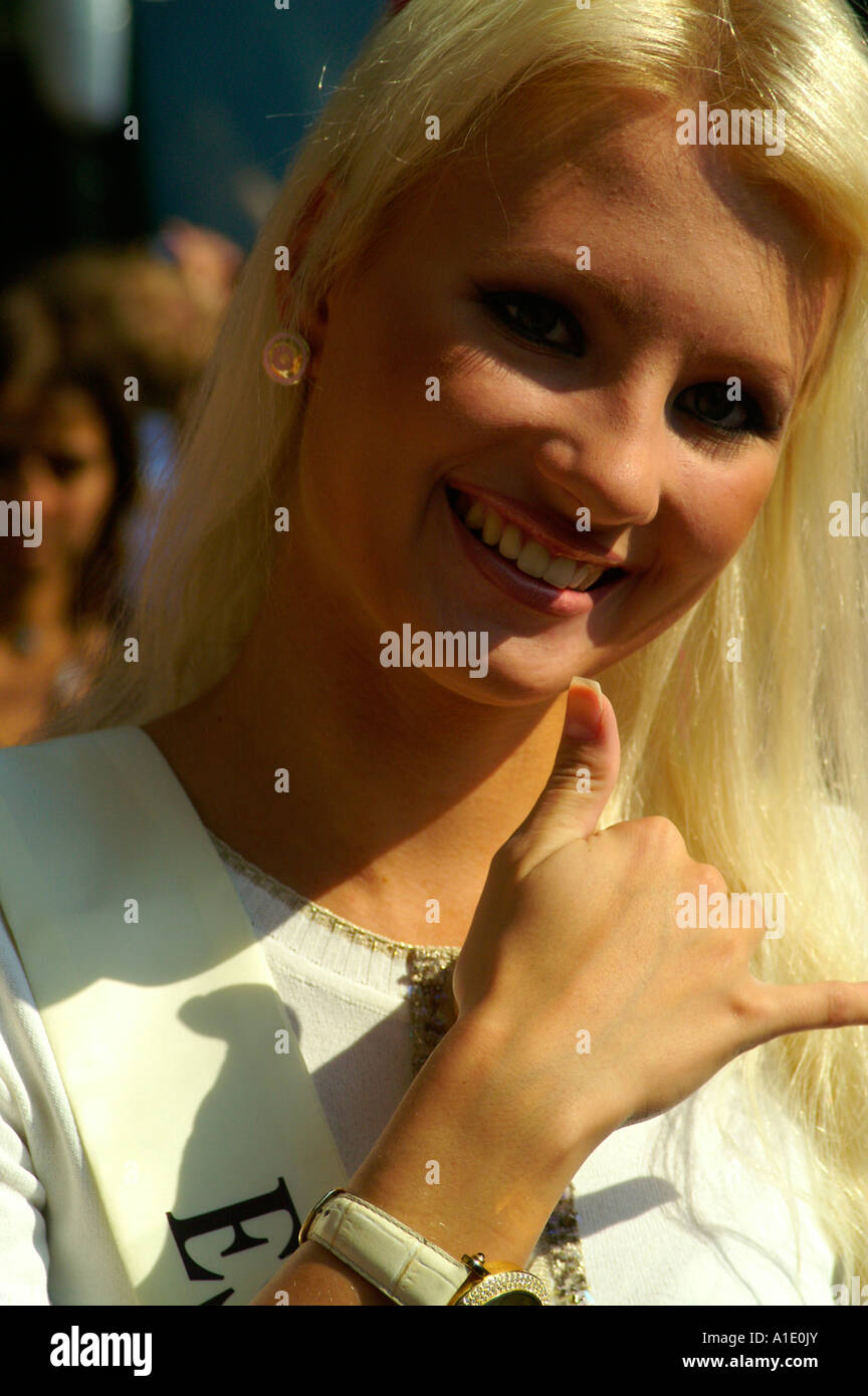 Female woman beautiful face portrait front, national Miss of Miss World ...