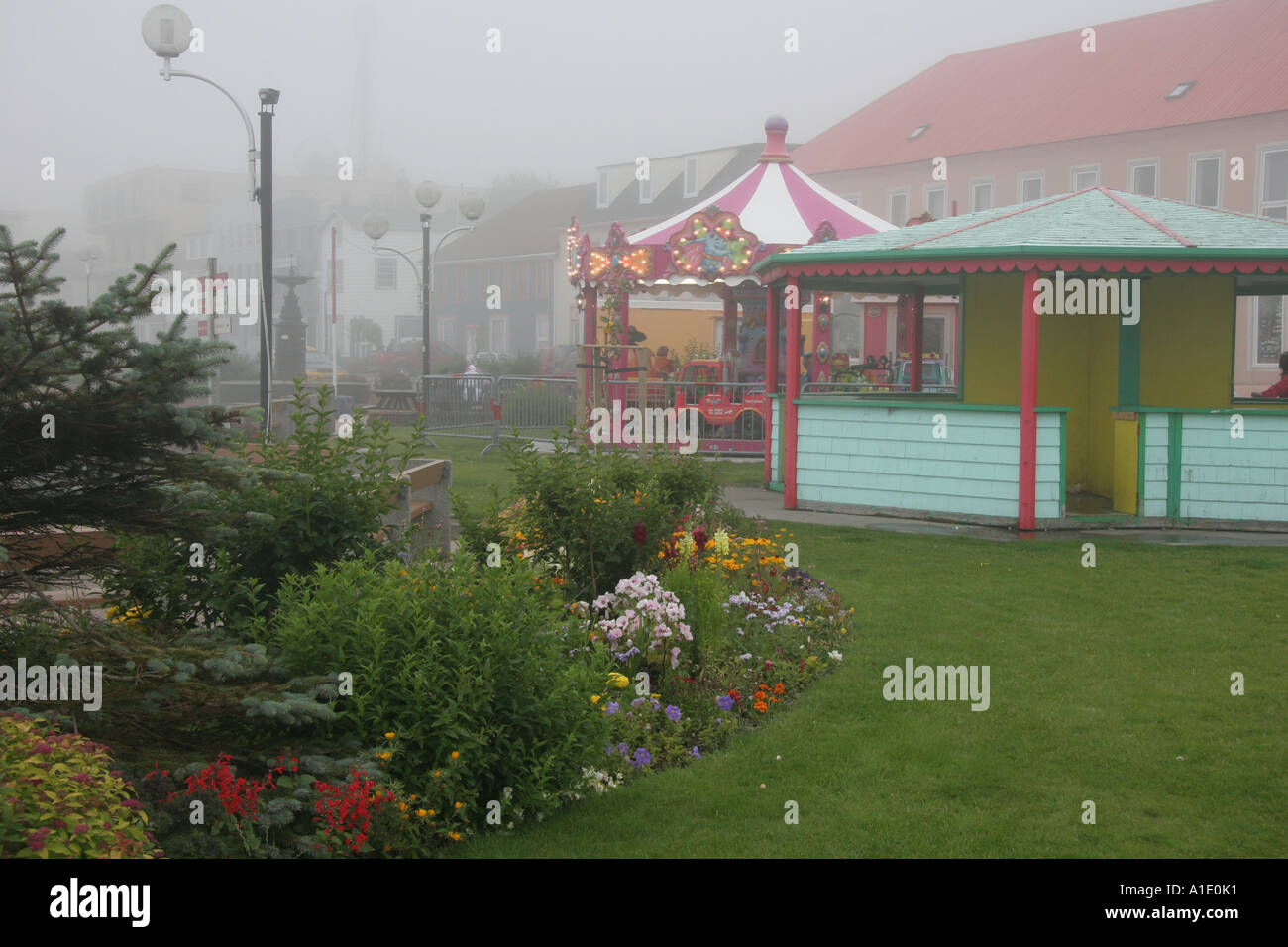 Waterfront Park and Carousel on Île Saint Pierre Stock Photo - Alamy
