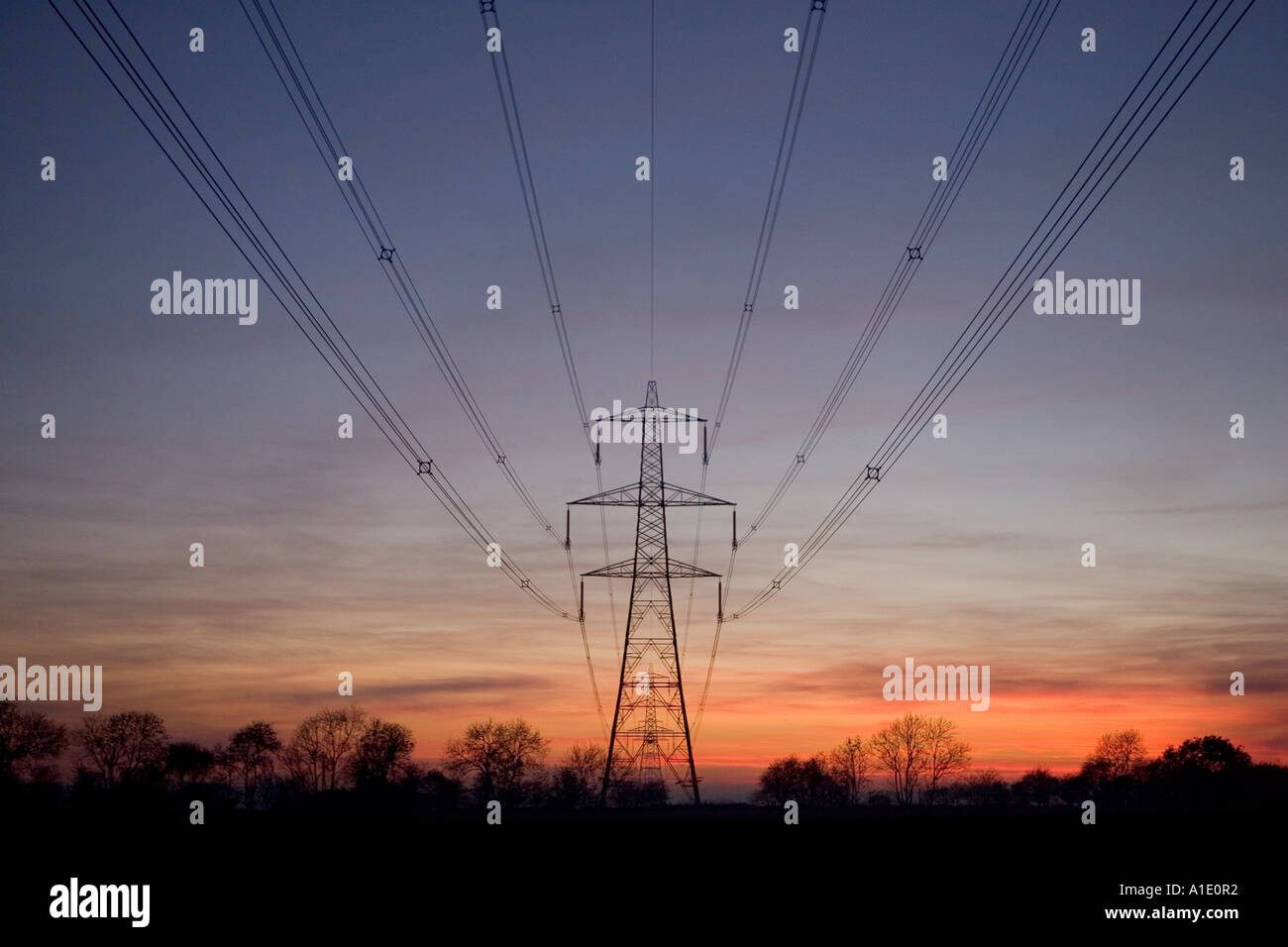Red pylons hi-res stock photography and images - Alamy