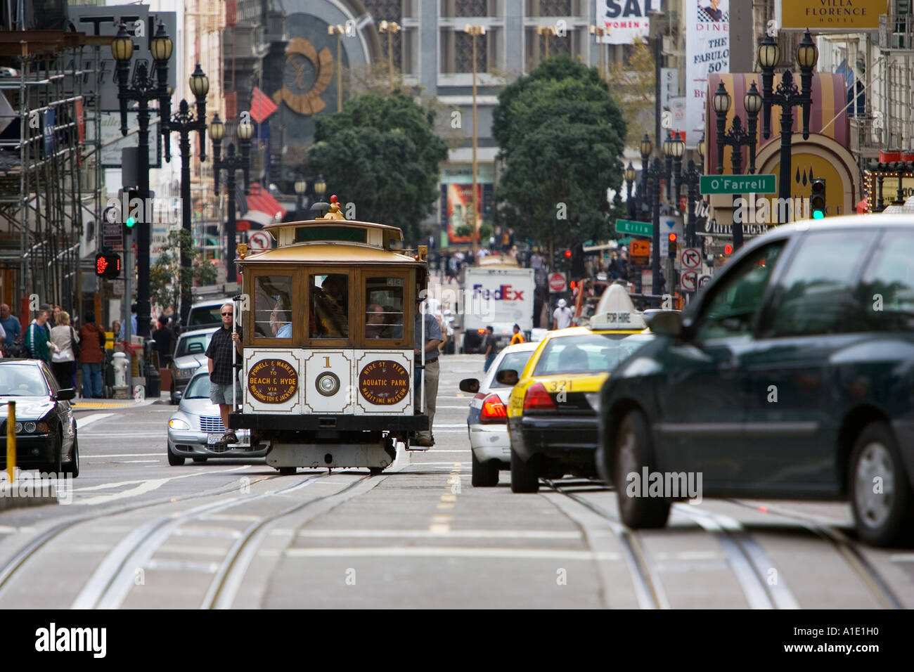 San Francisco Cable Car California United States of America Stock Photo ...