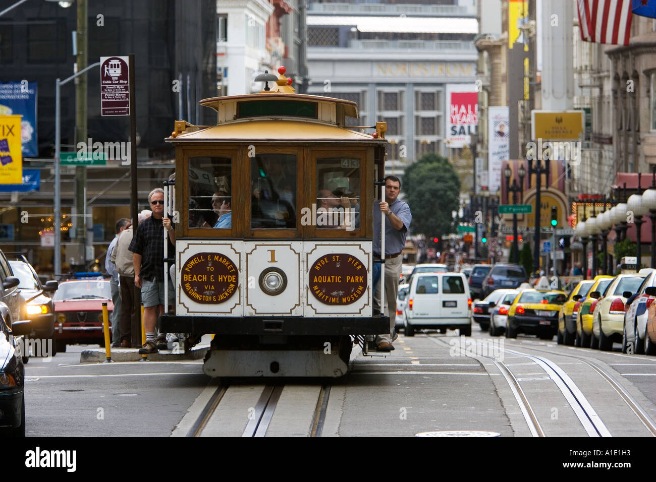 San Francisco Cable Car California United States of America Stock Photo ...