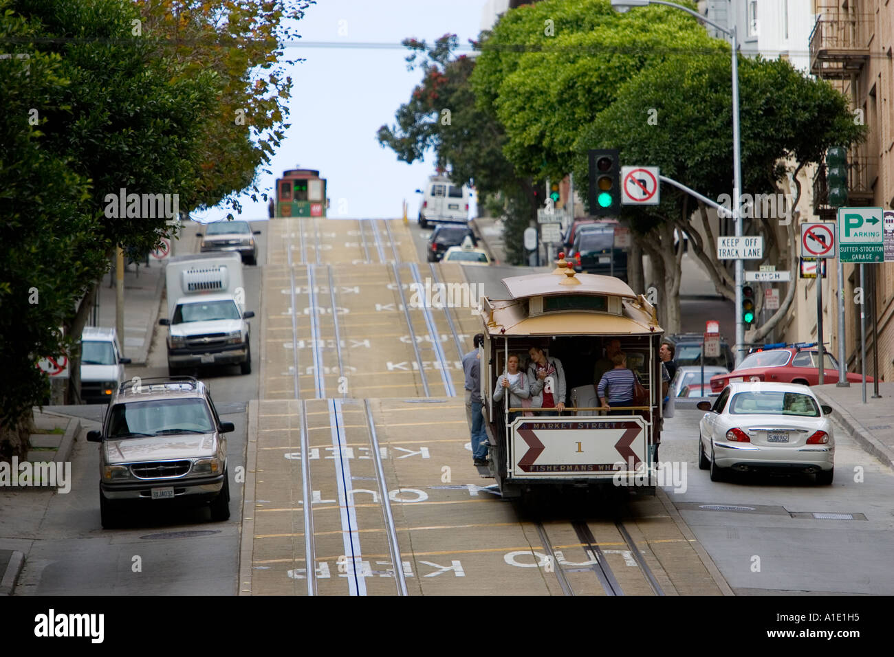 San Francisco Cable Car California United States of America Stock Photo ...