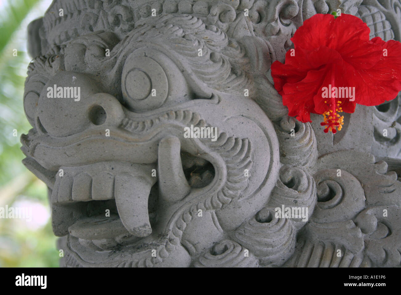 Bali stone carving Stock Photo - Alamy