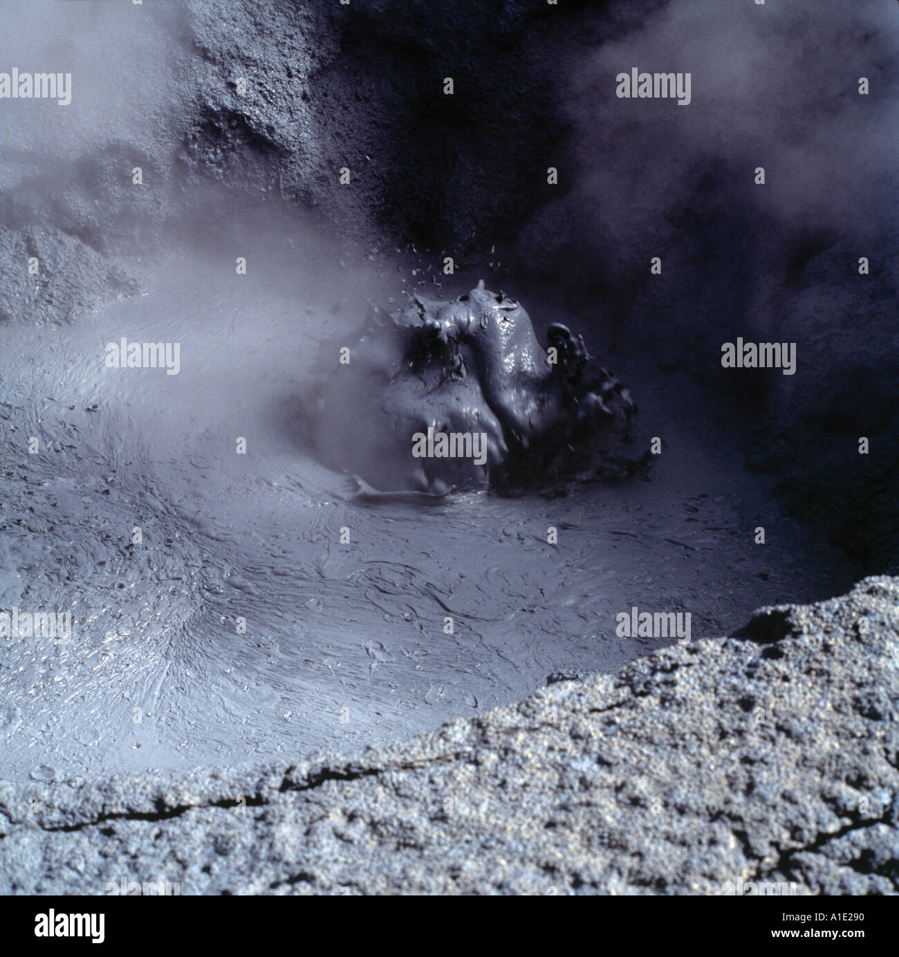 A volcanic lava pool Stock Photo - Alamy