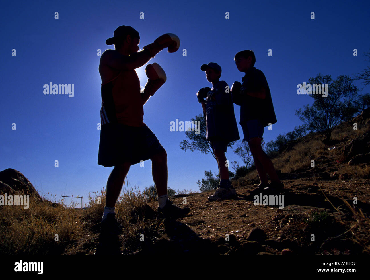 James Swan an Olympic boxer teaching other young aboriginal kids to box ...