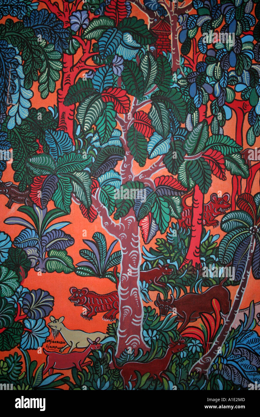 Traditional Balinese art Stock Photo - Alamy