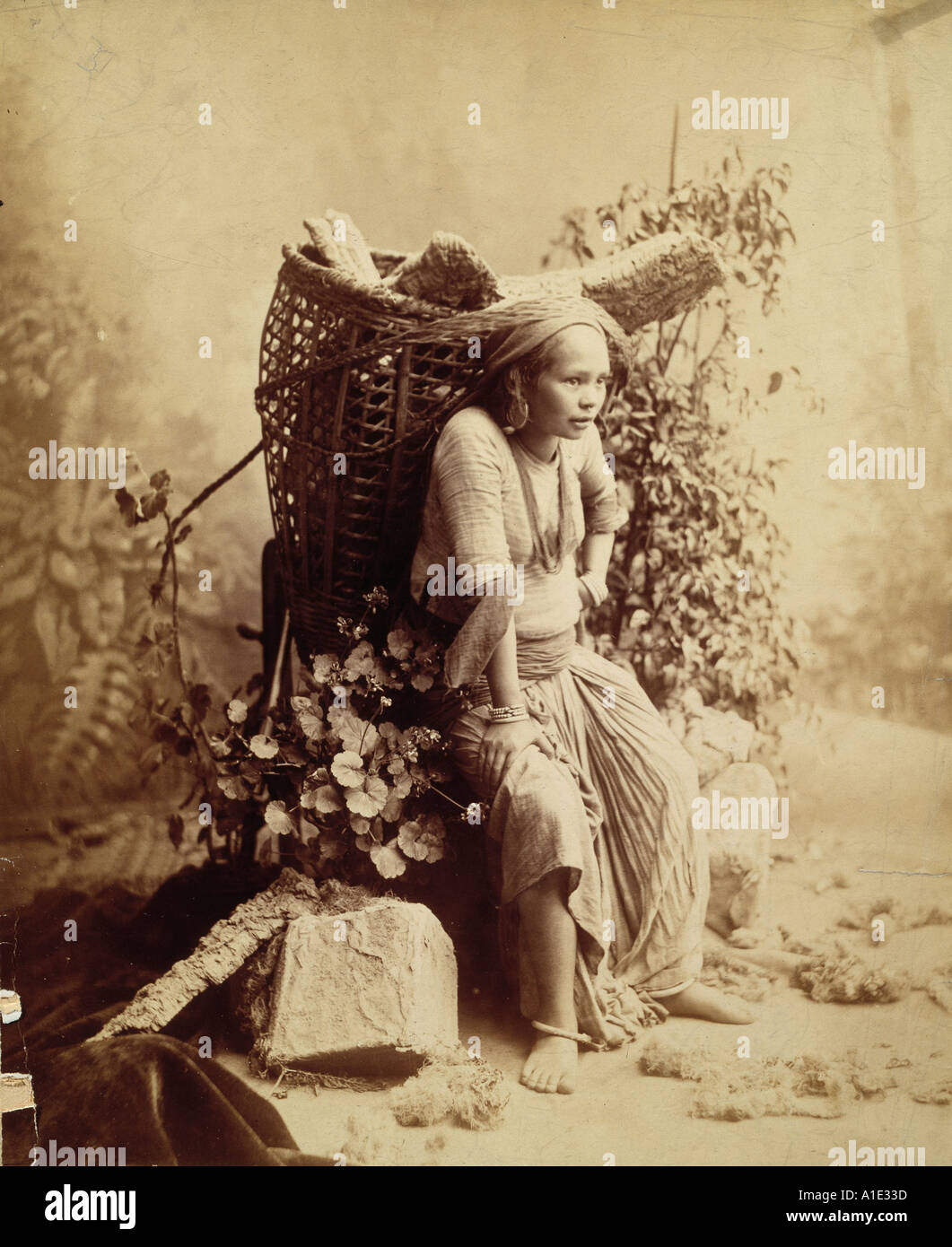 Limboo coolie woman Stock Photo - Alamy