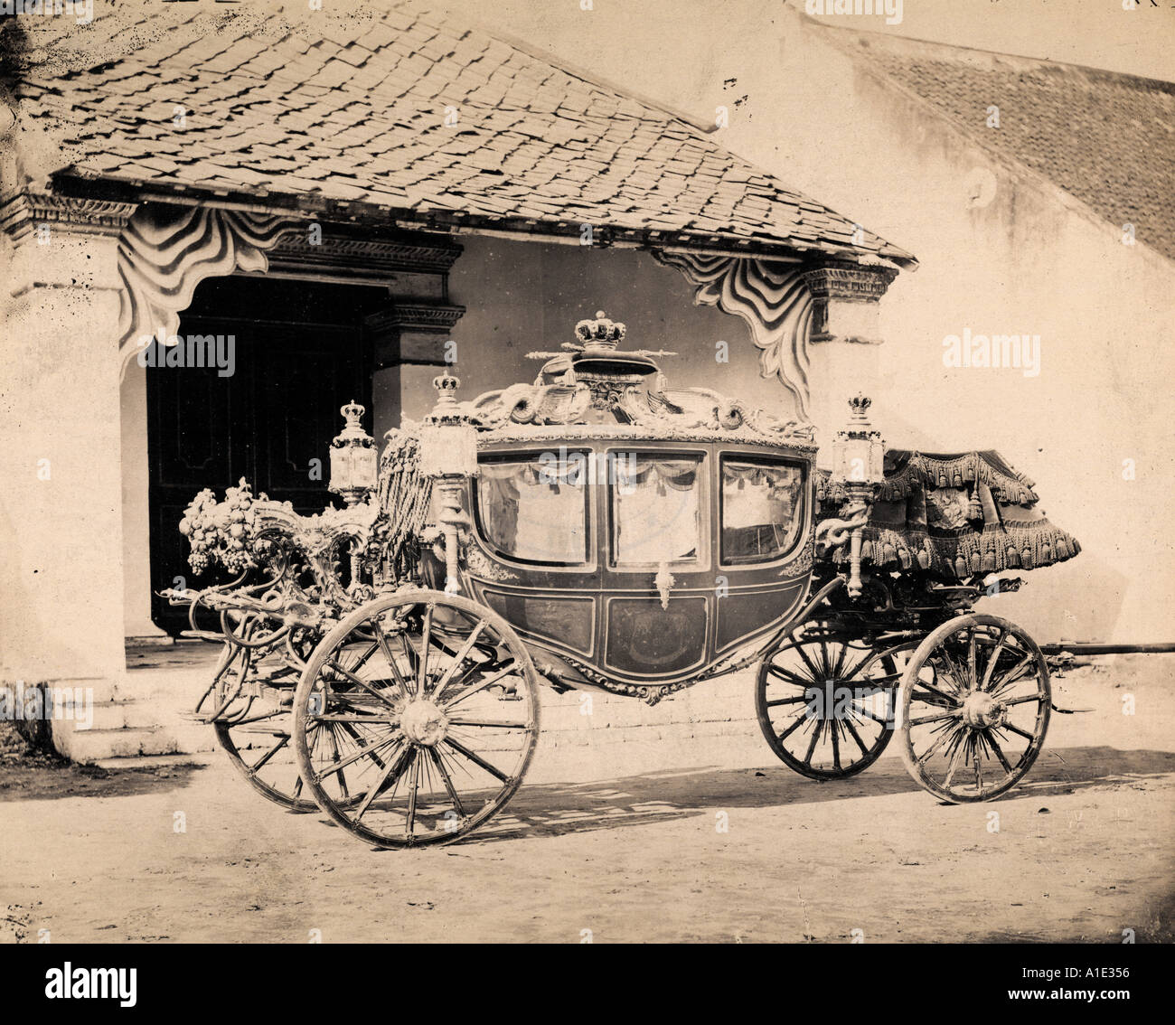 Carriage of the Emperor of Sobo Java Stock Photo - Alamy