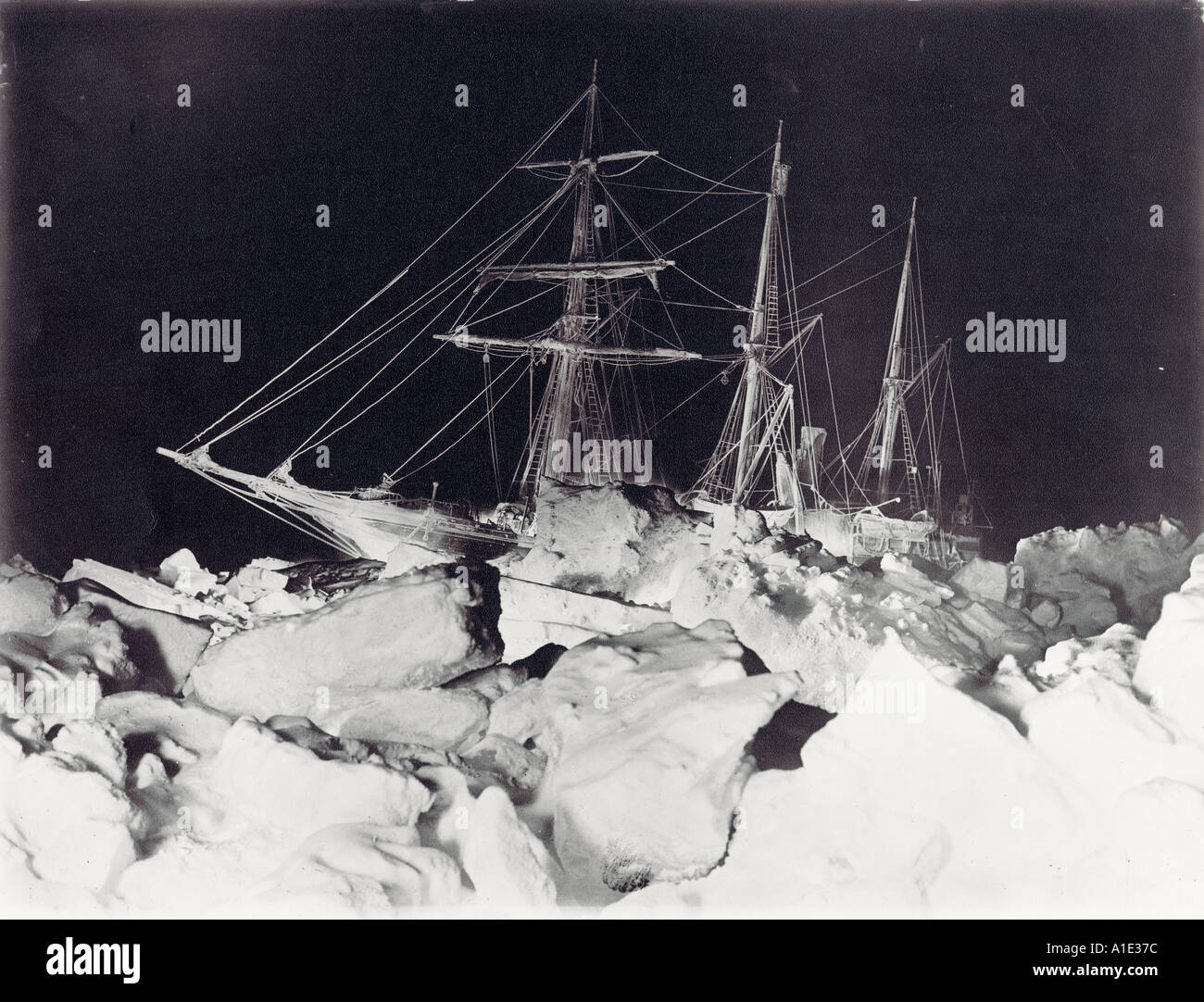 Endurance at night side view Imperial Trans Antarctic Expedition Stock ...