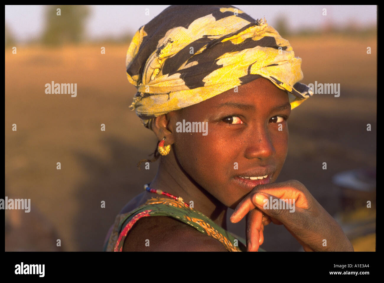 girl the Ferlo Senegal Stock Photo - Alamy