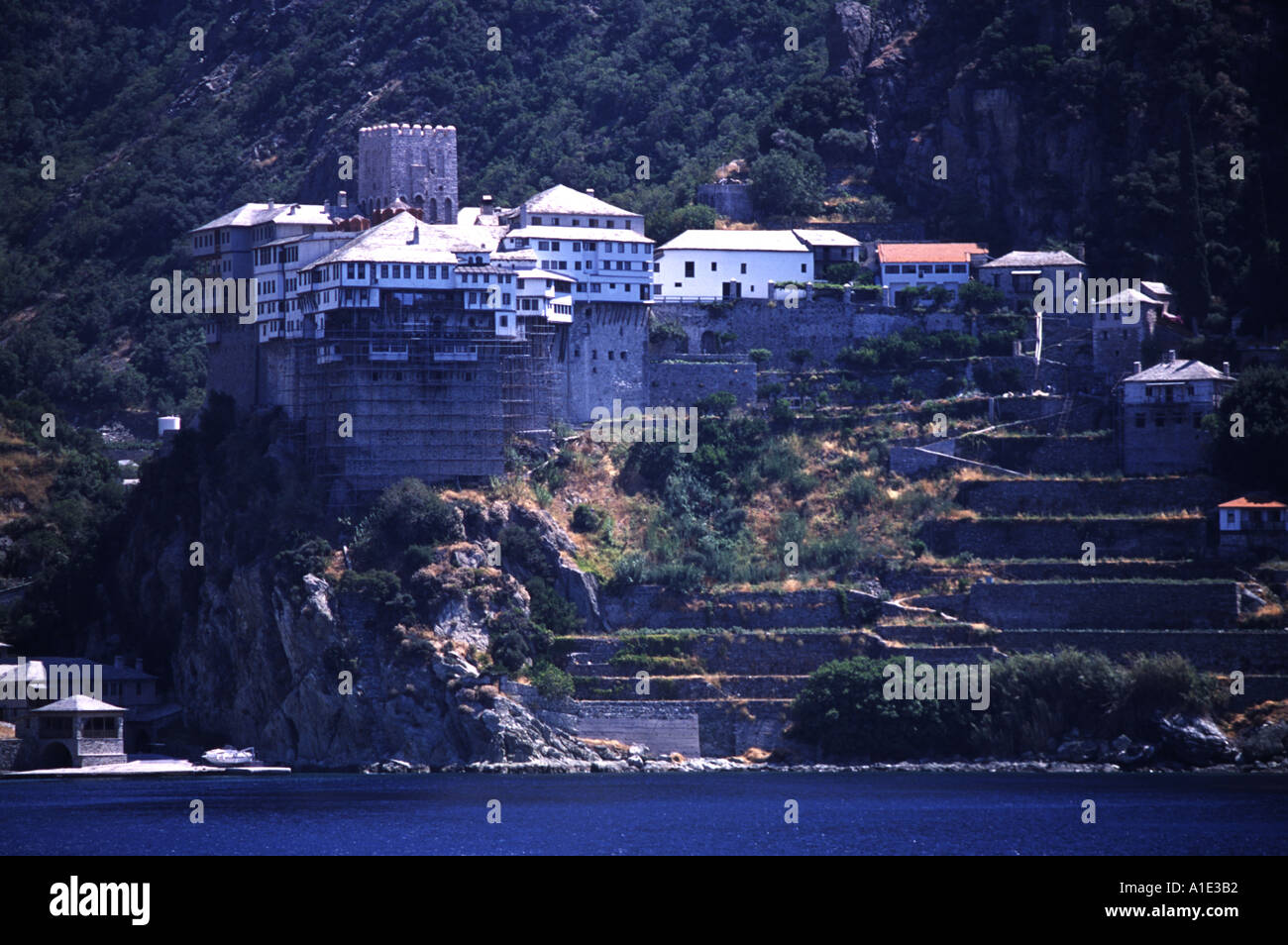 Mount Athos Monastery Greece Stock Photo - Alamy
