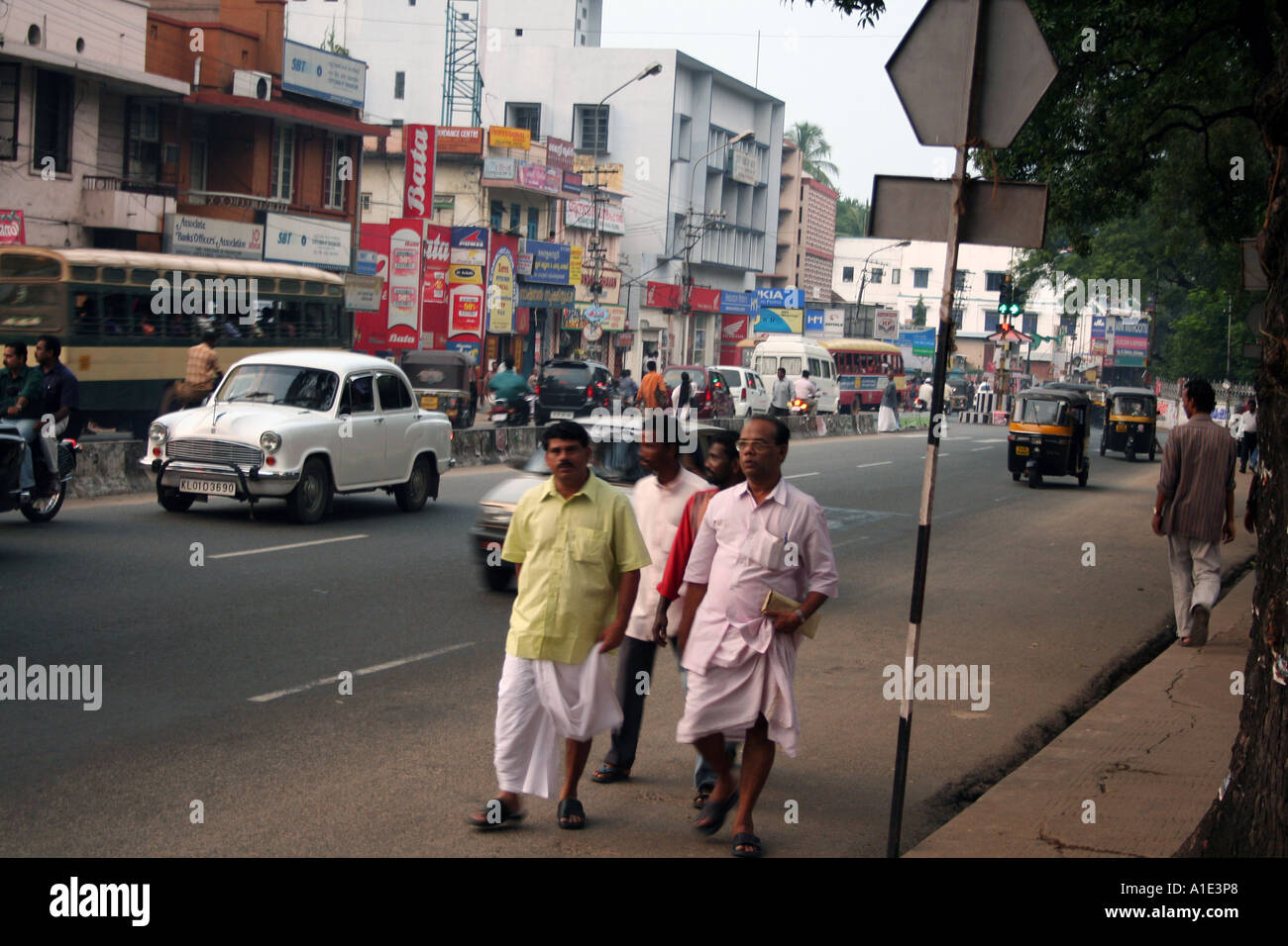 Life on the MG road, Trivandrum, Kerala, India Stock Photo - Alamy