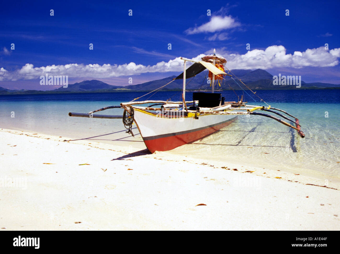 Bangka Boat in Snake Island Palawan Philippines Stock Photo - Alamy