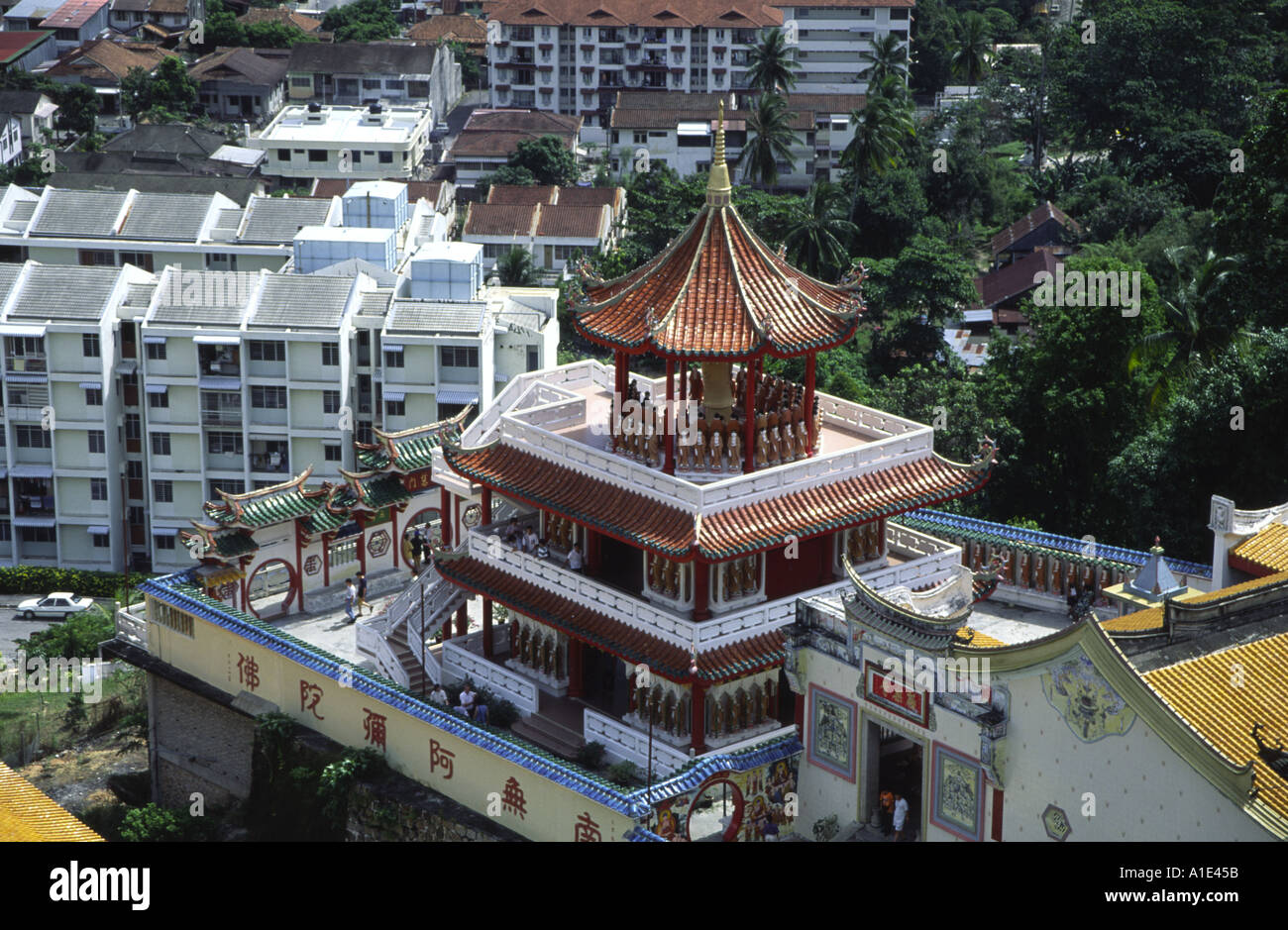 Buddha statues within Kek Lok Si Temple Complex Penang Malaysia Stock ...