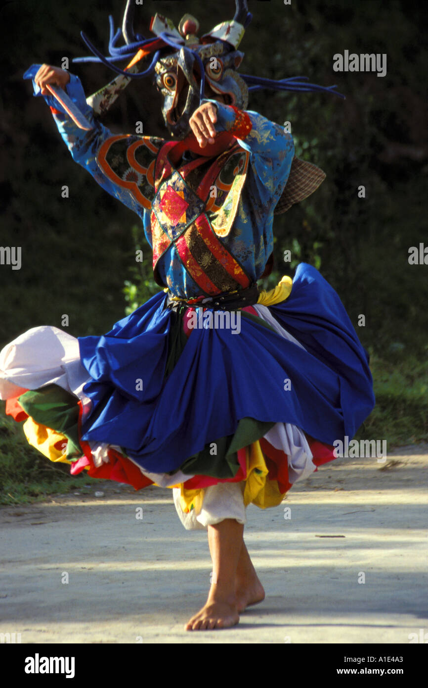 Dance of the Garudas Naga Demons Bhutan Stock Photo - Alamy