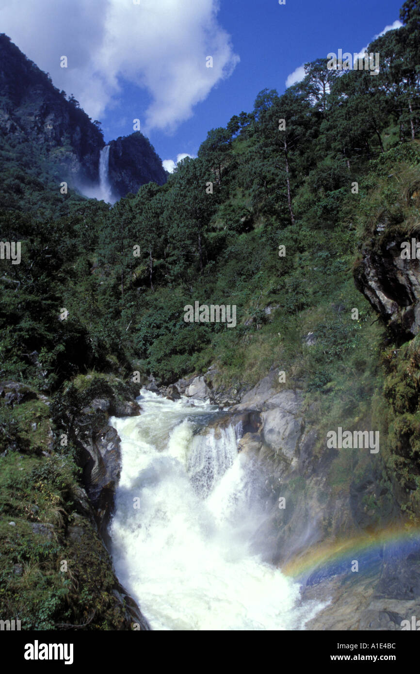Baso Chu Waterfall Wangdue Phodrang Bhutan Stock Photo - Alamy
