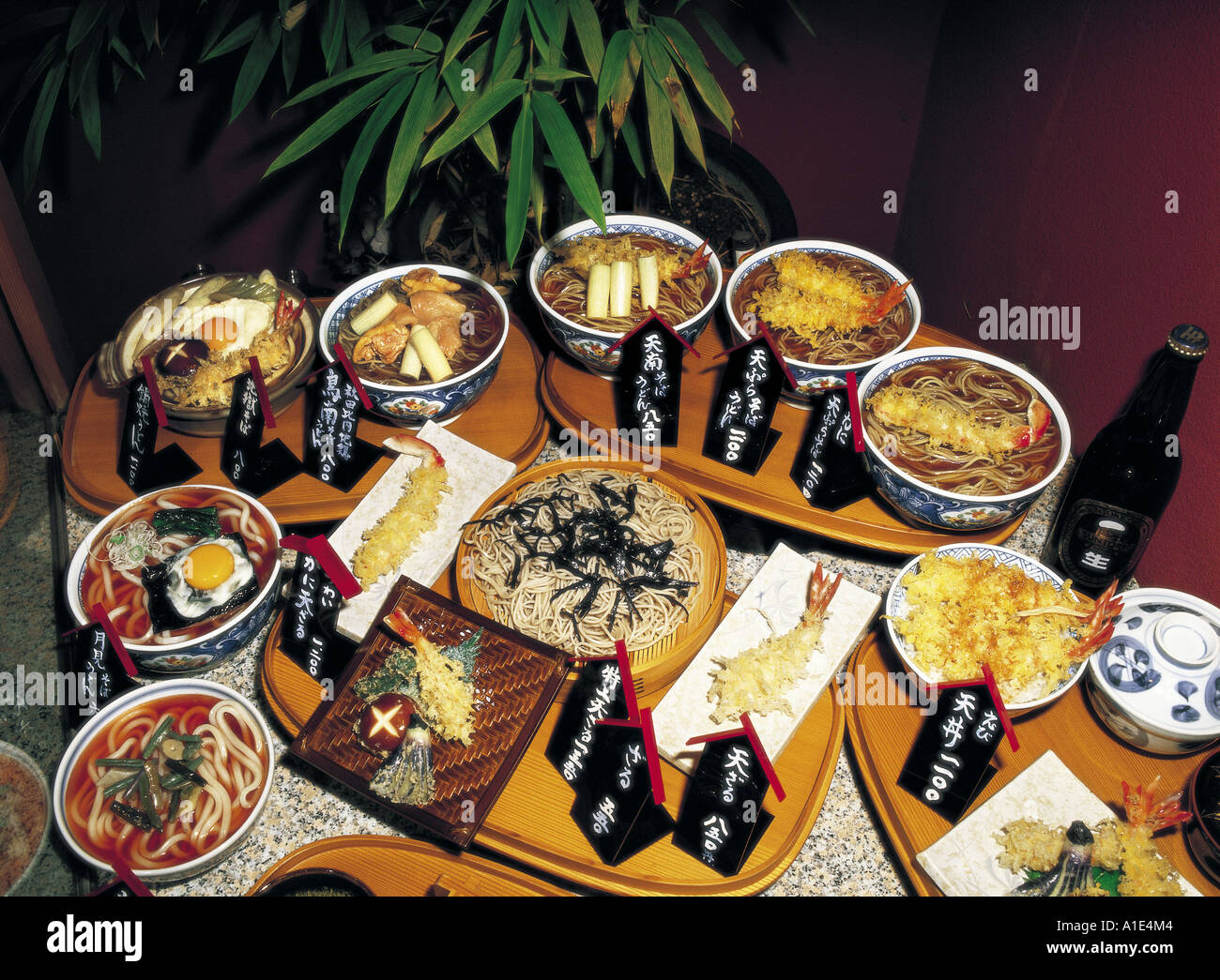 Restaurant display of Japanese food in Tokyo, Japan Stock Photo - Alamy