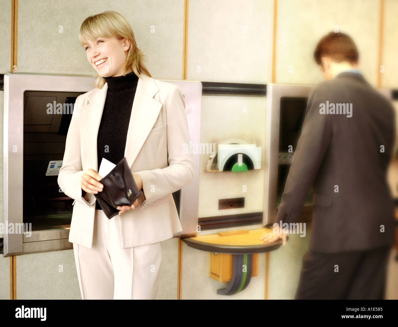 cash machine people Stock Photo - Alamy
