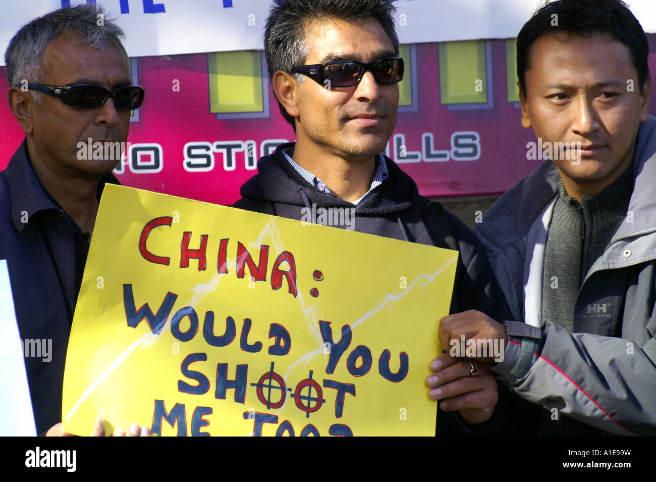 Tibetan protest nepal hi-res stock photography and images - Alamy