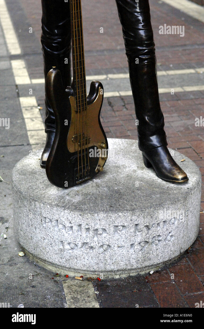 phil lynott thin lizzy pop star rock star legend sculpture statue ...