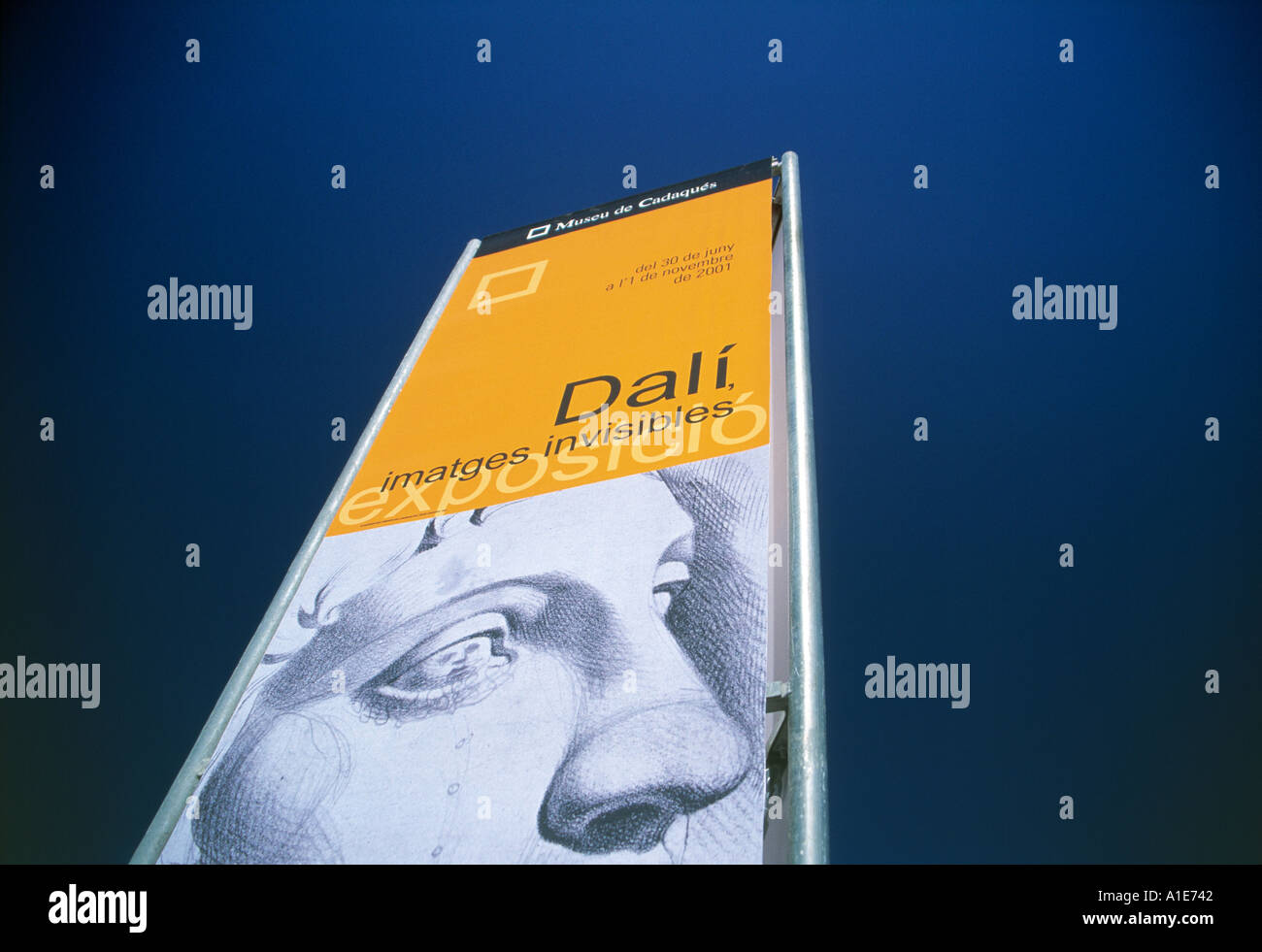 Poster advertising salvador dali exhibition hi-res stock photography ...