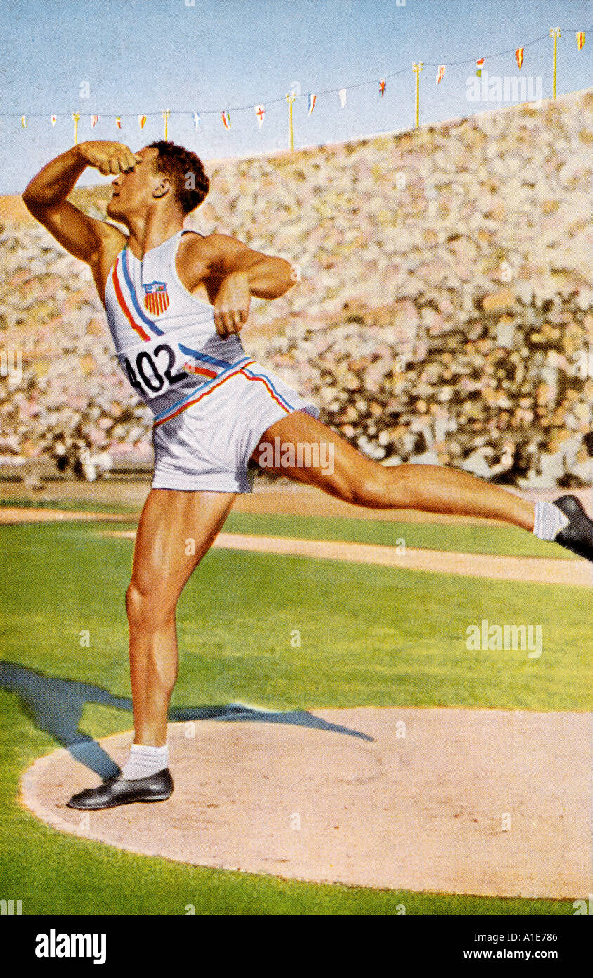 Olympics 1932 Discus Stock Photo - Alamy