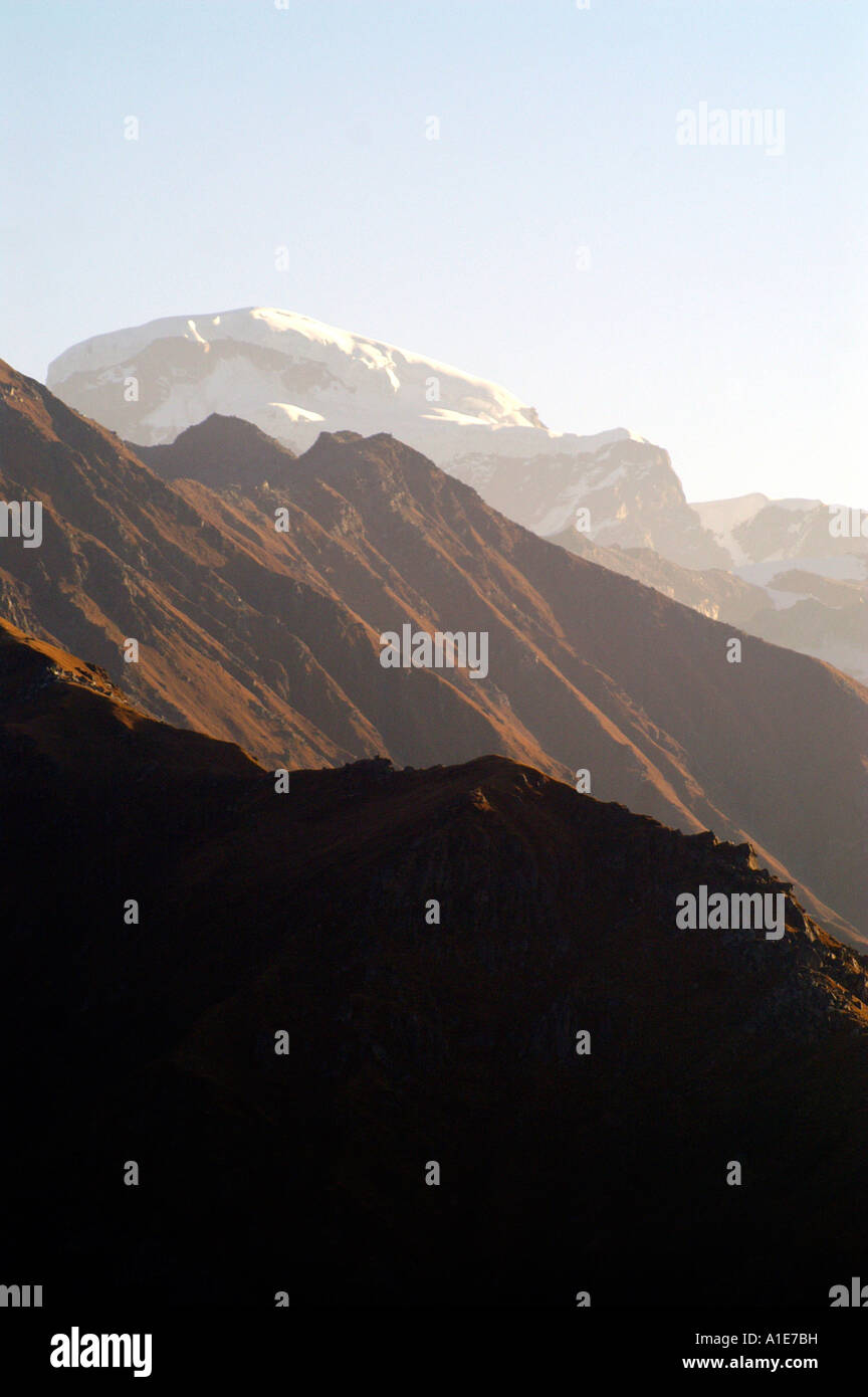 Mt. Deo Tibba 6200 m. in Indian Himalaya, Himachal Pradesh India Stock ...